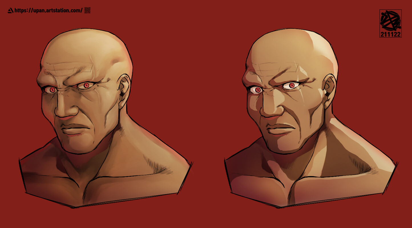 ArtStation - Bust different coloring