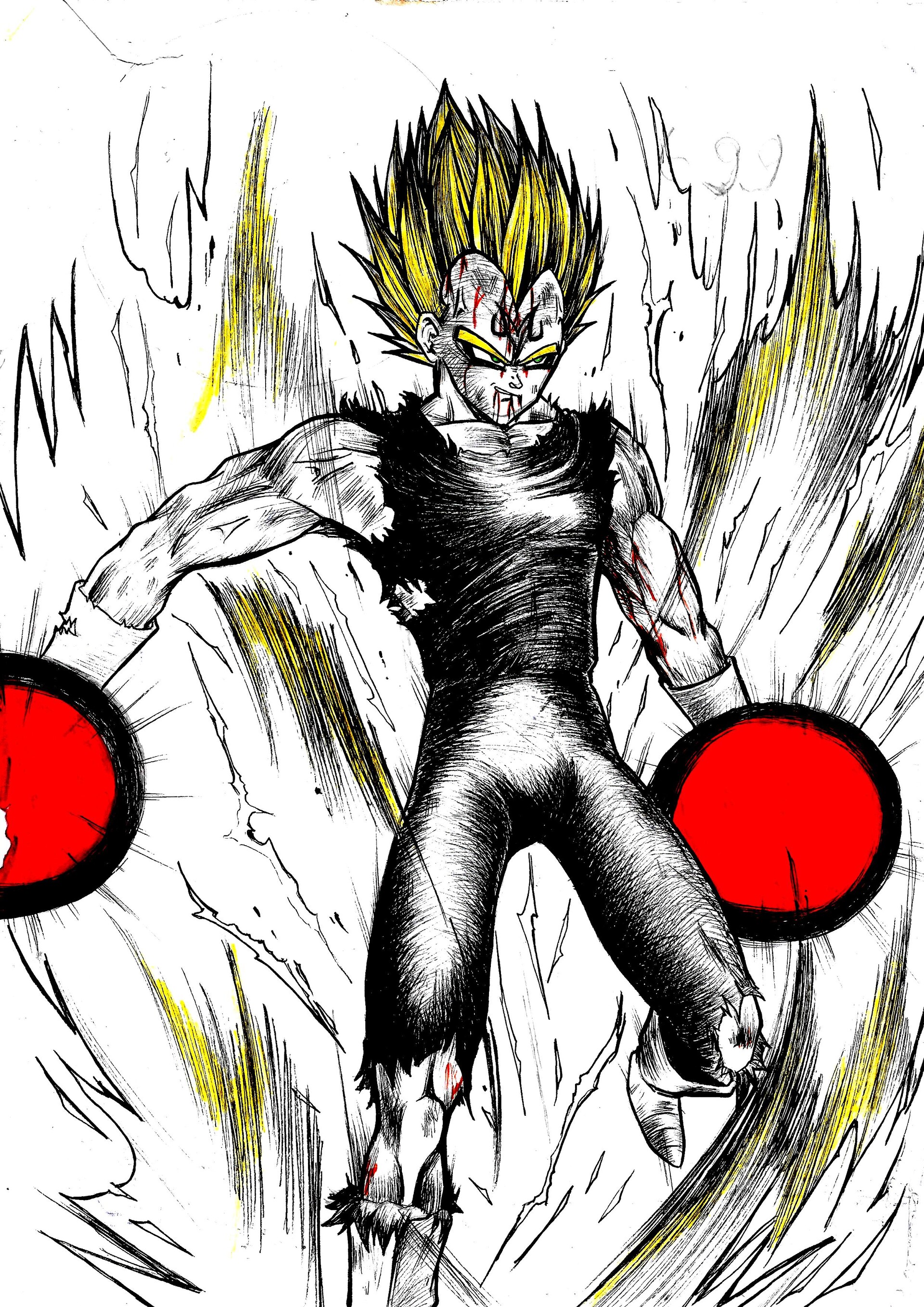 Alisson Camargo - Gaijin Illustrator - Majim Vegeta - DRAGON BALL ...