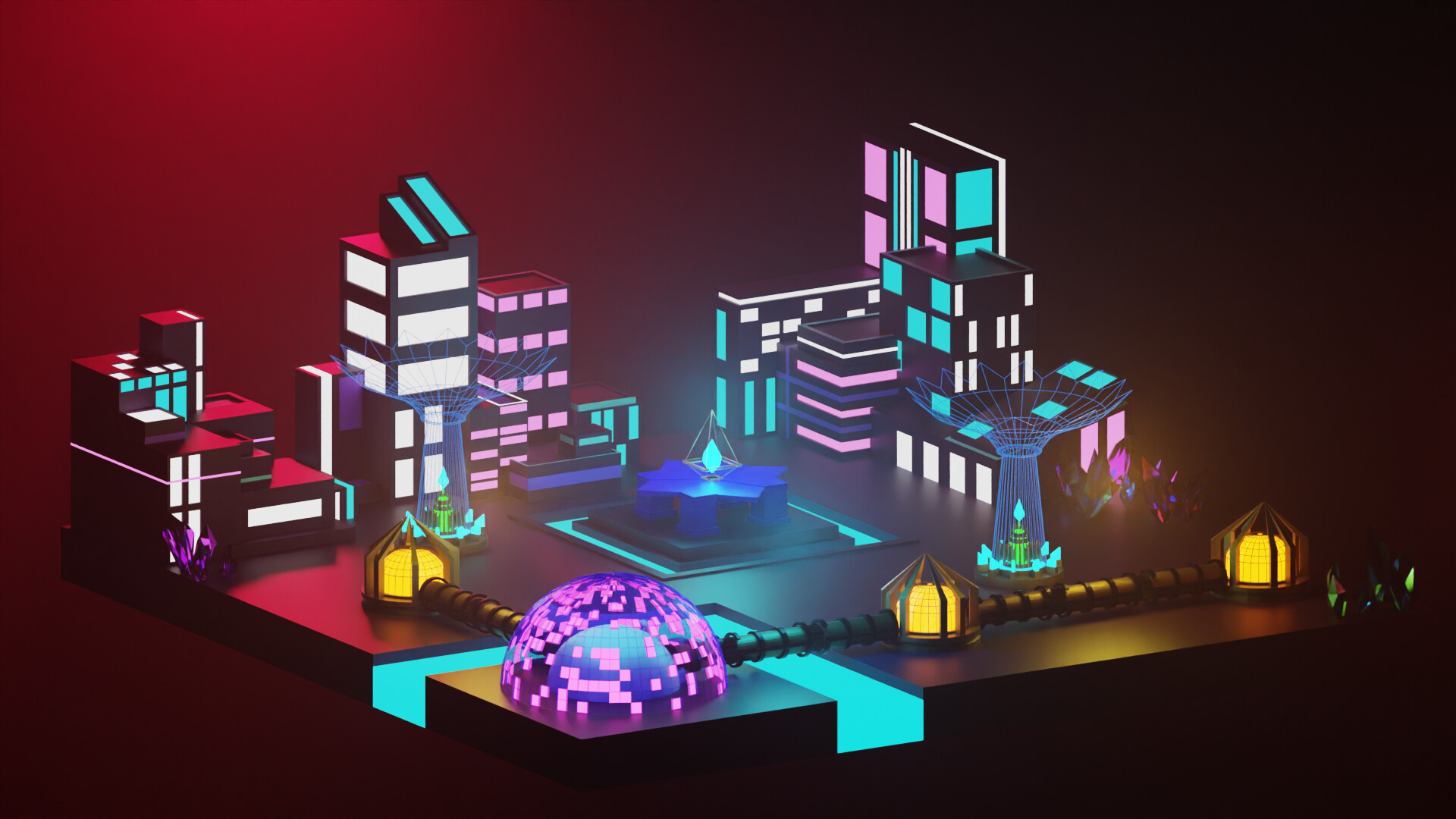 ArtStation - Space city