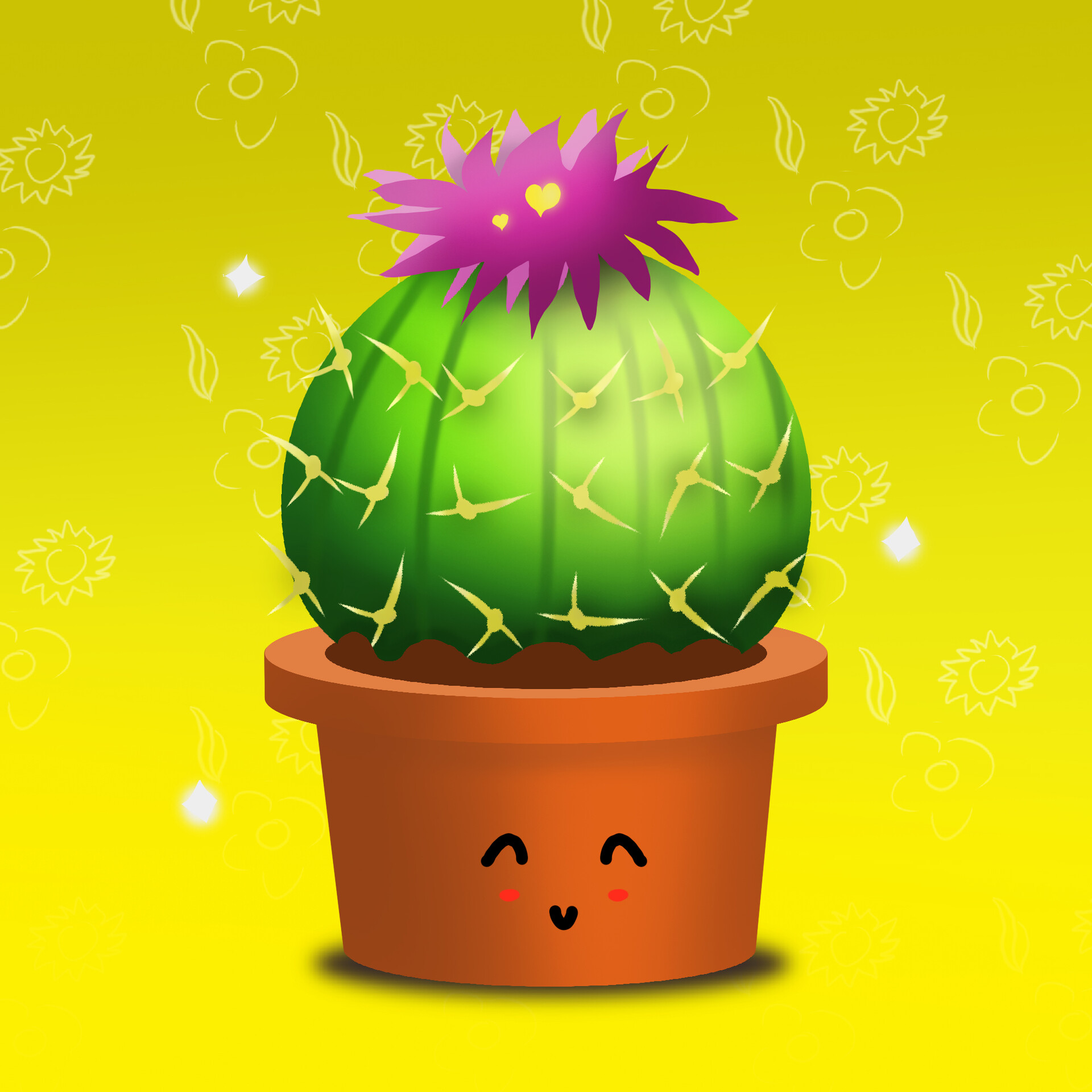 ArtStation - Cute cactus