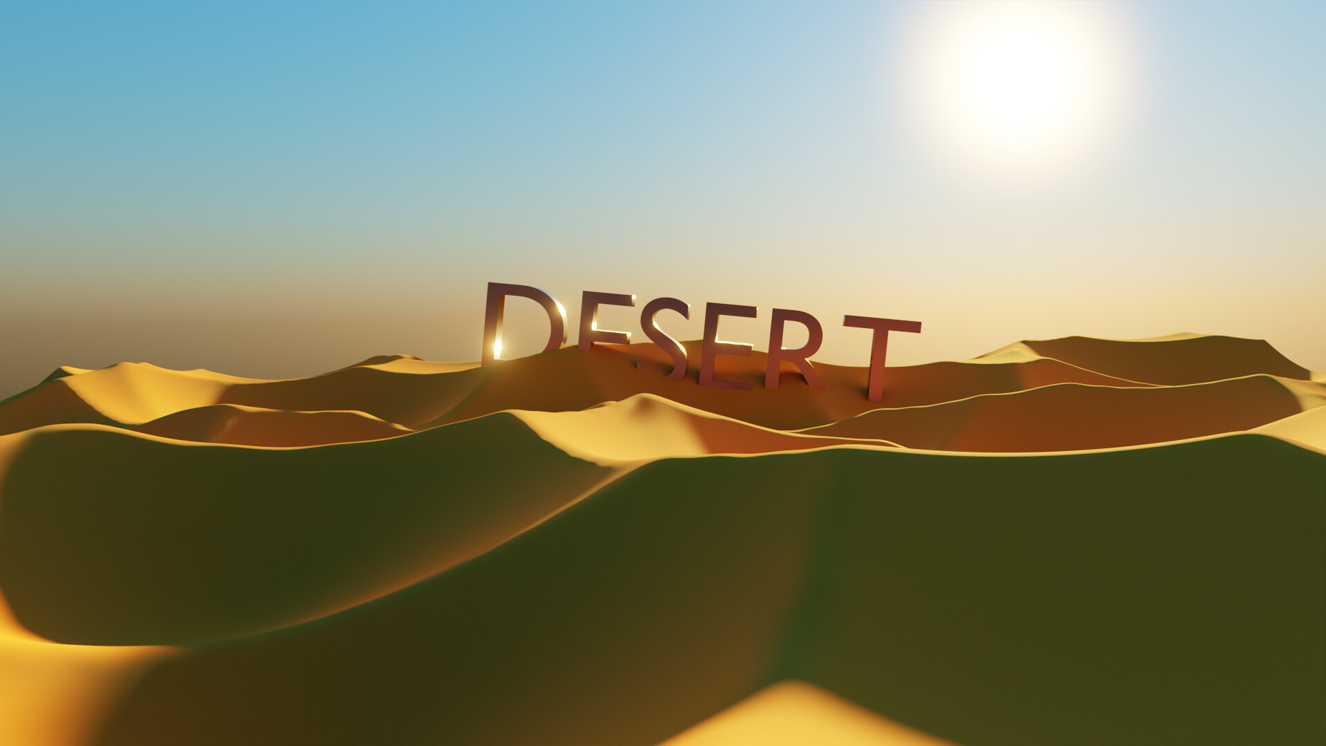 ArtStation - Desert Scene - Blender