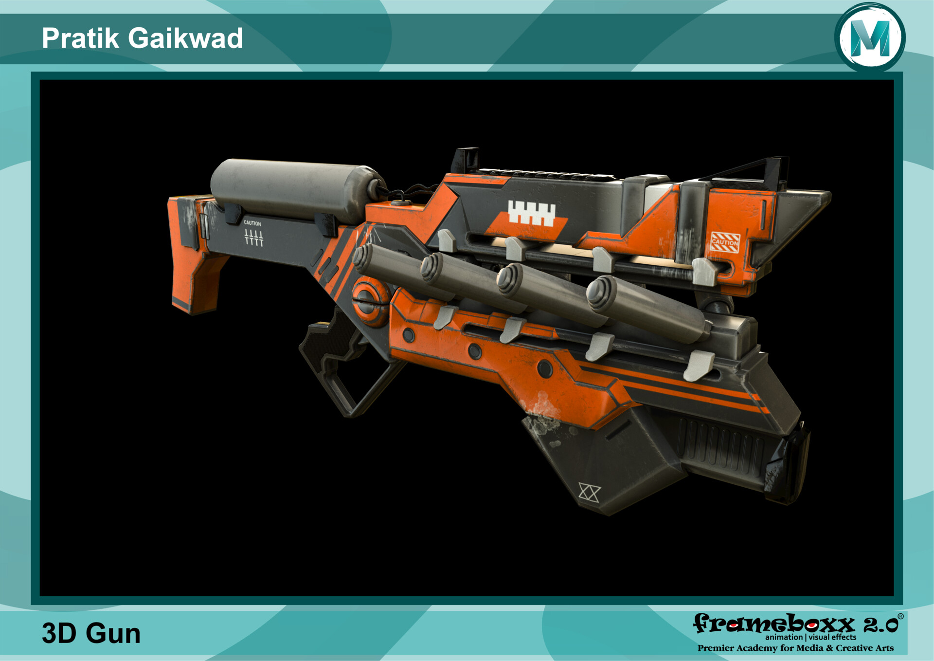 ArtStation - 3d gaming gun