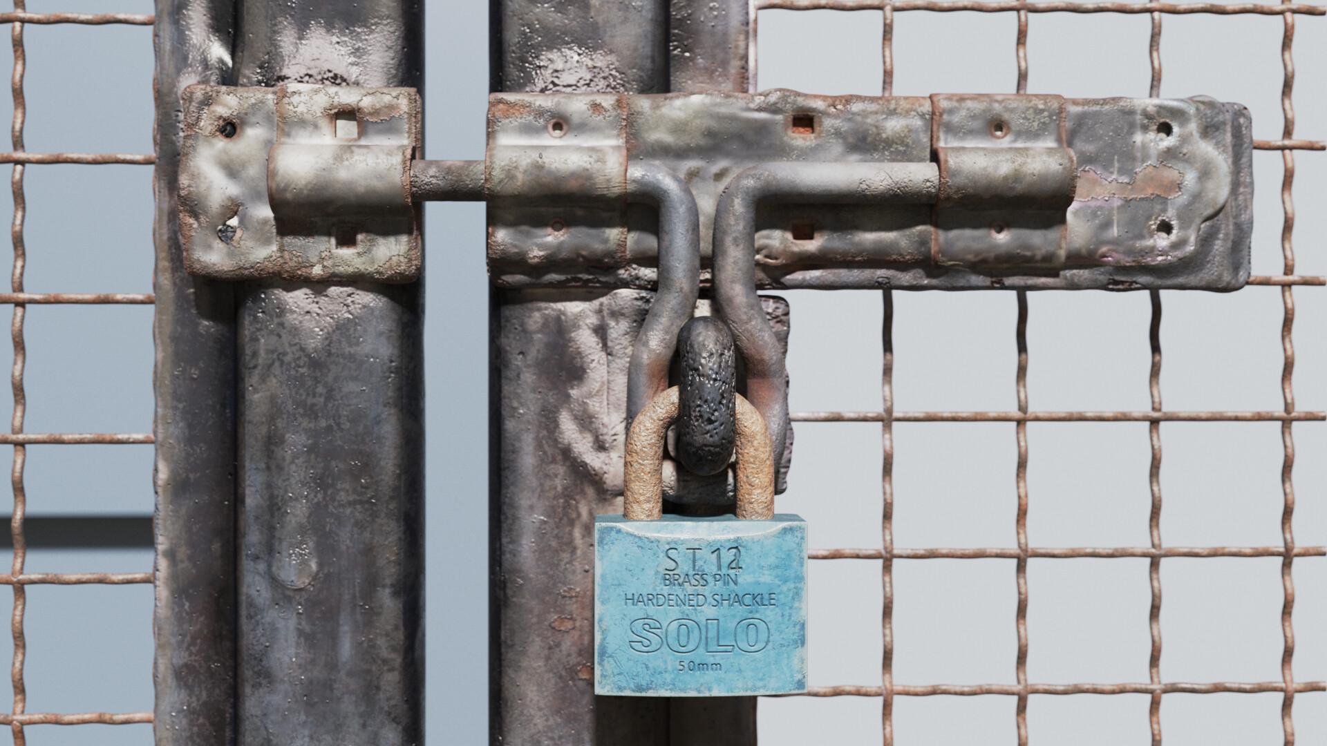 ArtStation - Old Lock and Metal Door