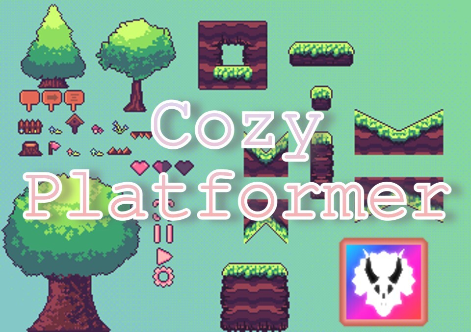 ArtStation - Cozy Platformer Pixel Art