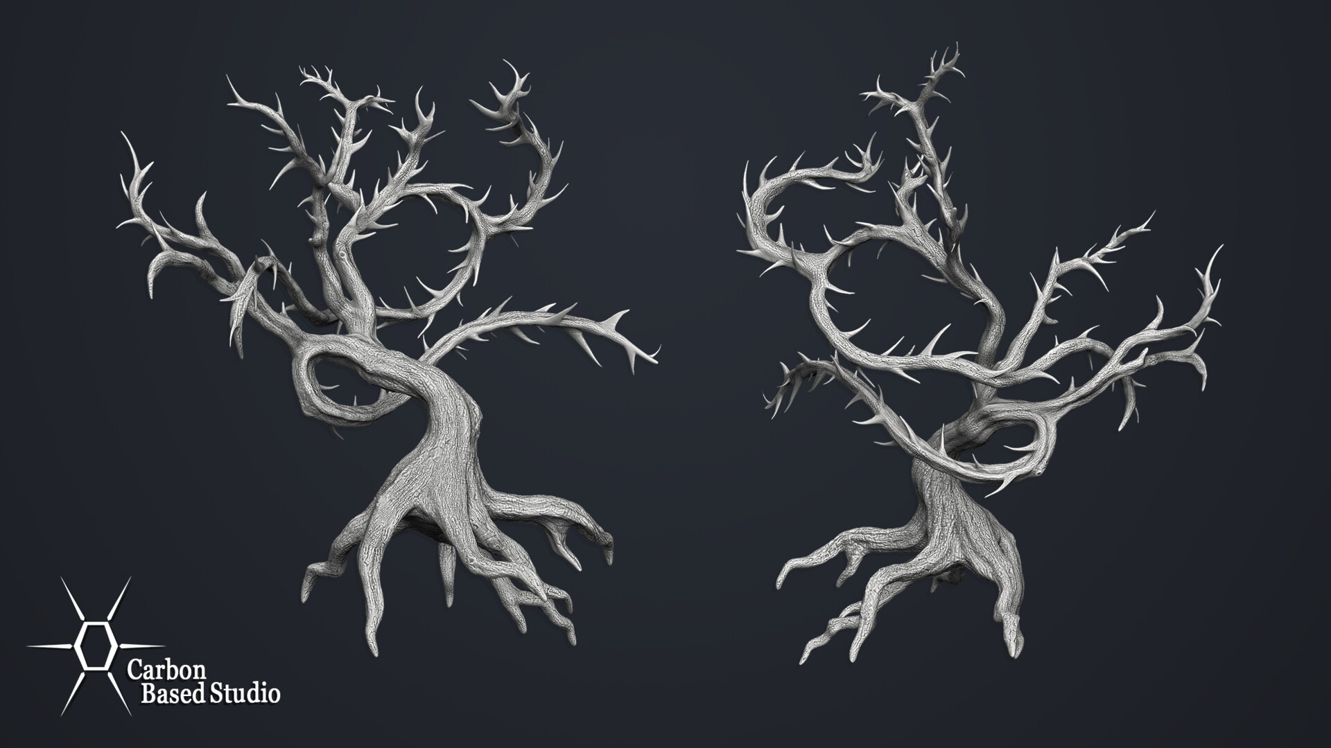 ArtStation - Dark Fantasy Forest Sculpts
