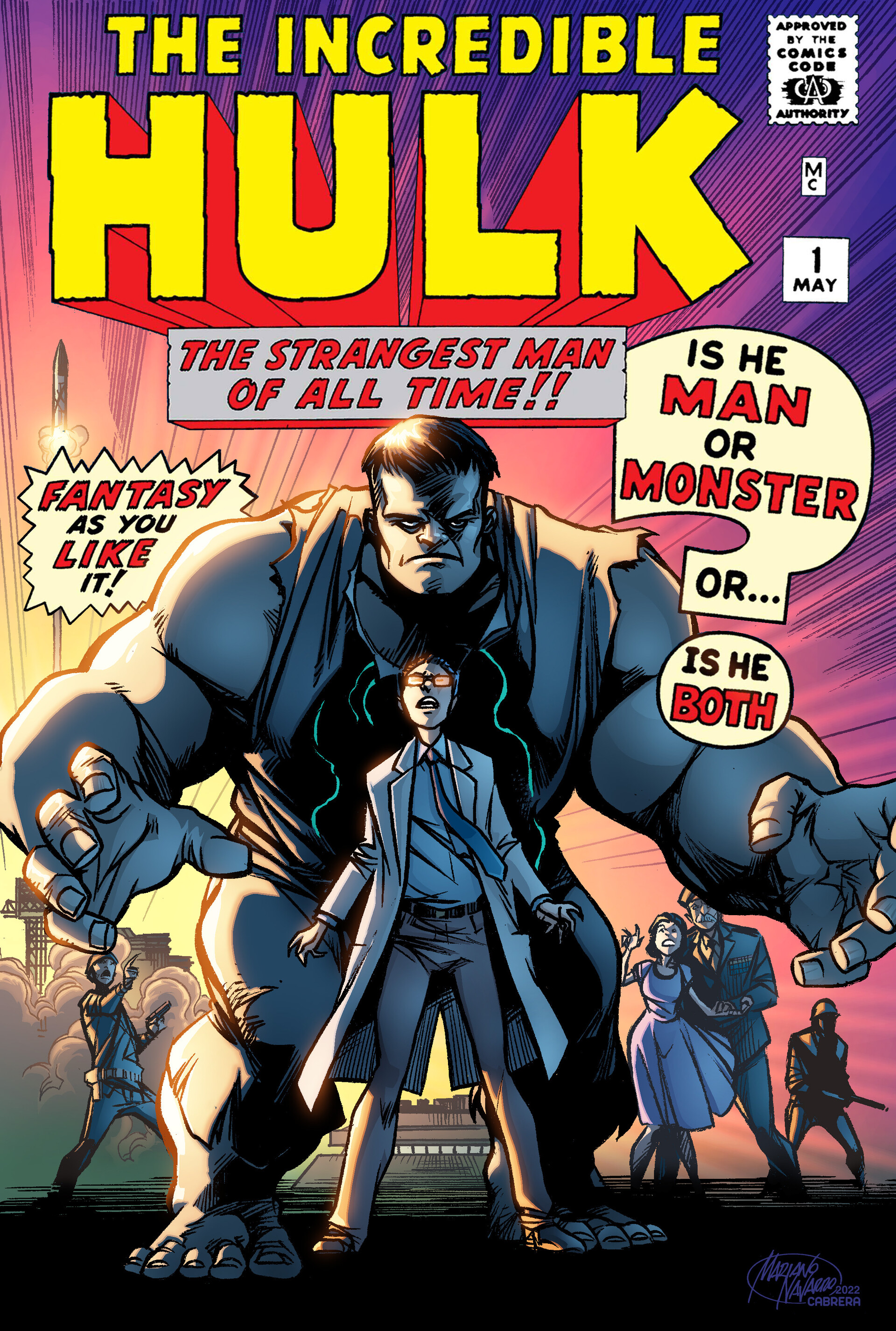 ArtStation - Hulk anniversary - comic cover remake