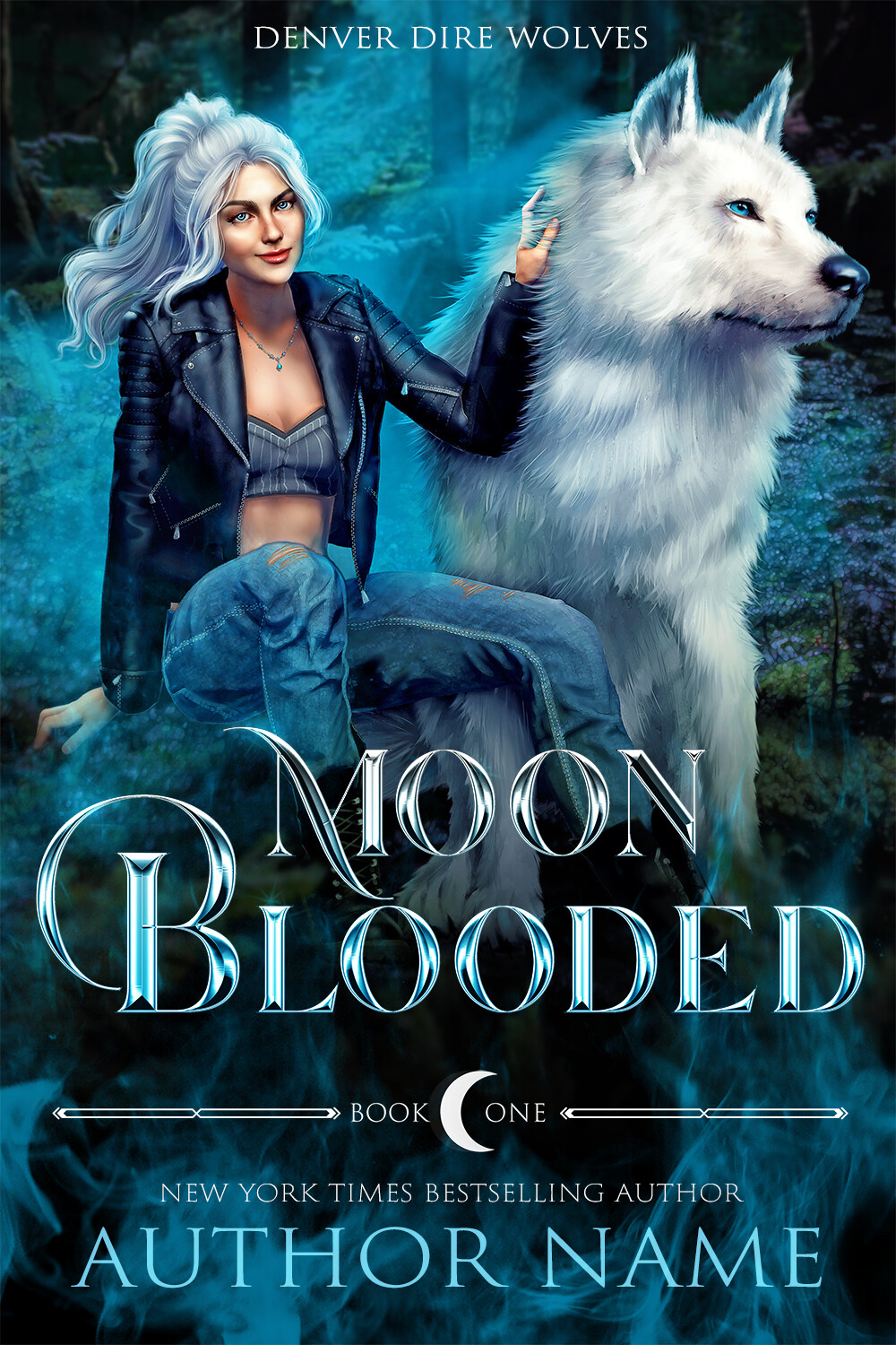 ArtStation - Paranormal Romance Wolf Book Cover