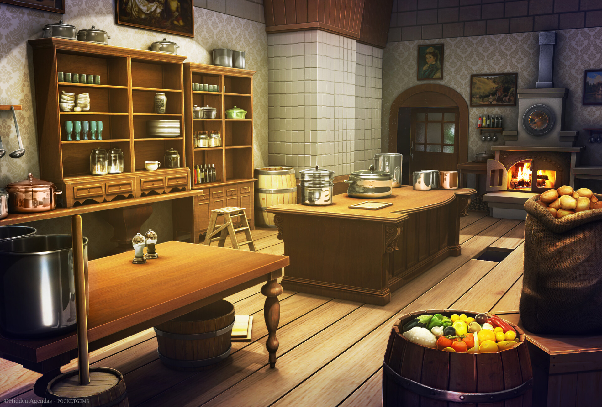 ArtStation - Hidden Agendas HOG BackGrounds