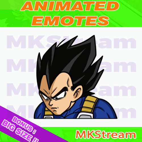 ArtStation - Twitch animated emotes dragon ball vegeta cry