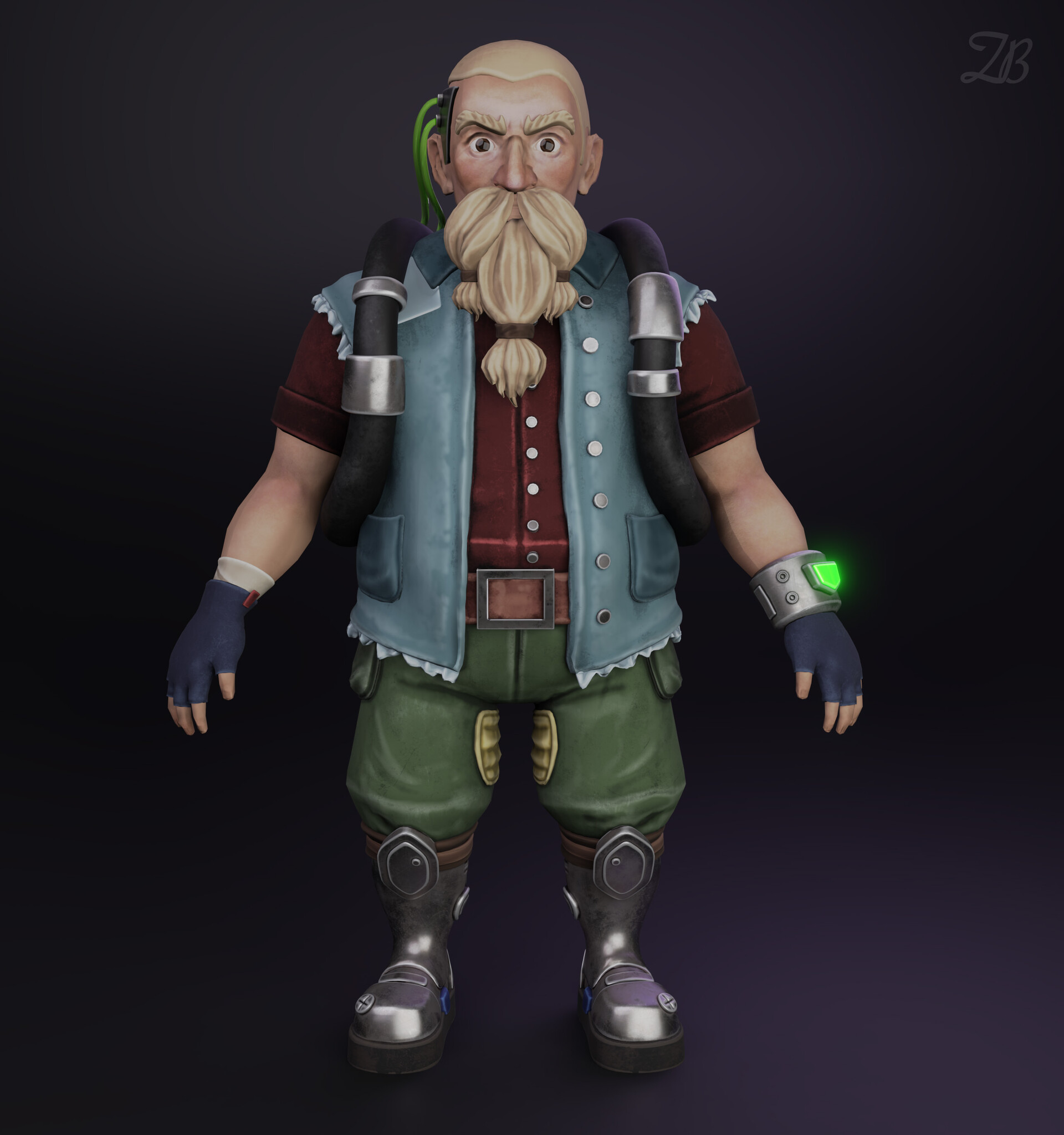 ArtStation - Semi Realistic Scifi Dwarf