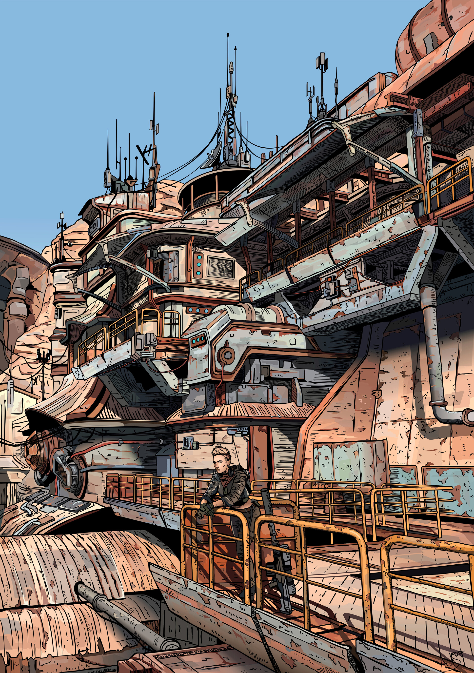 ArtStation - daydreaming at lunch time