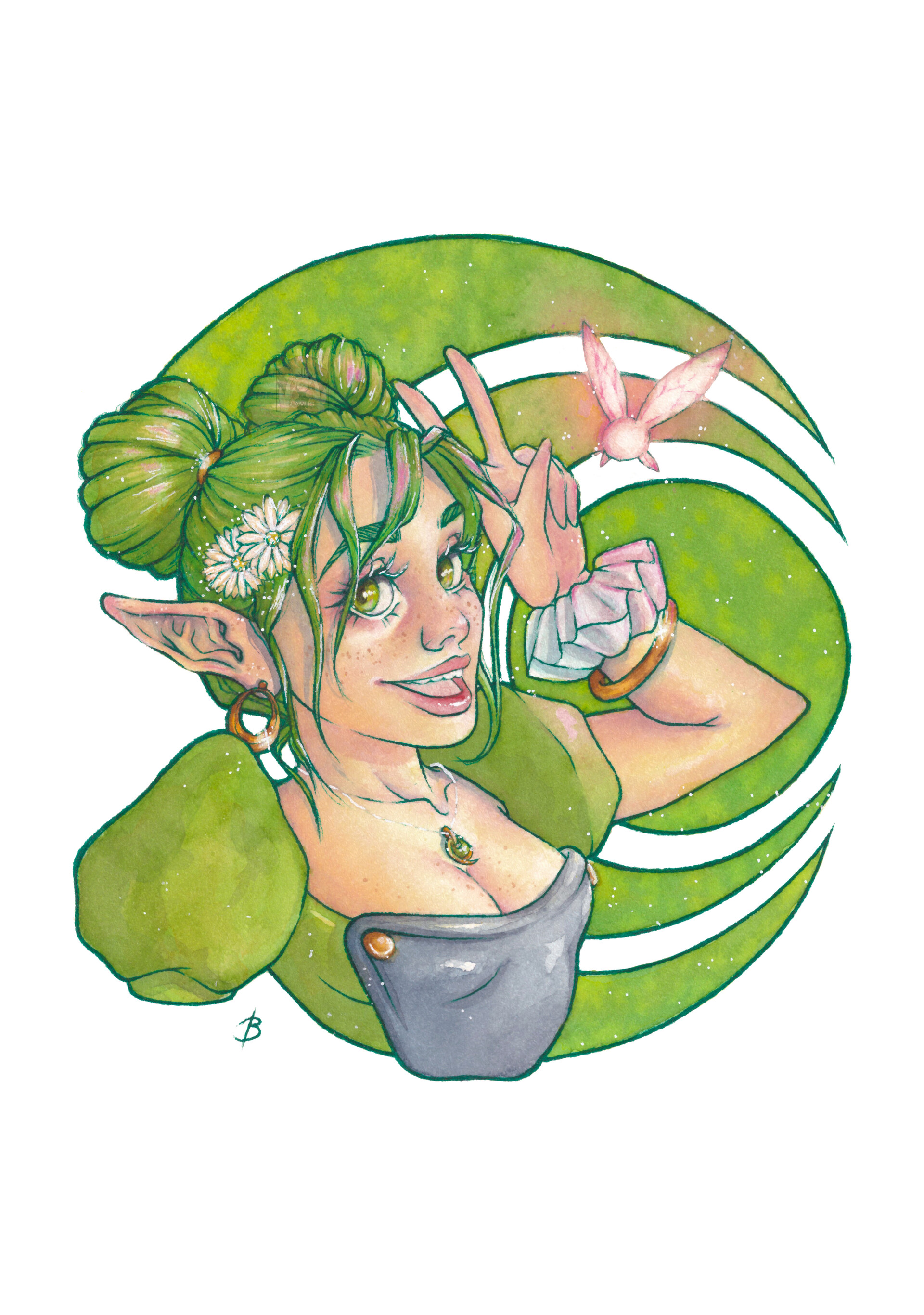 ArtStation - Farore Portrait - The Legend of Zelda