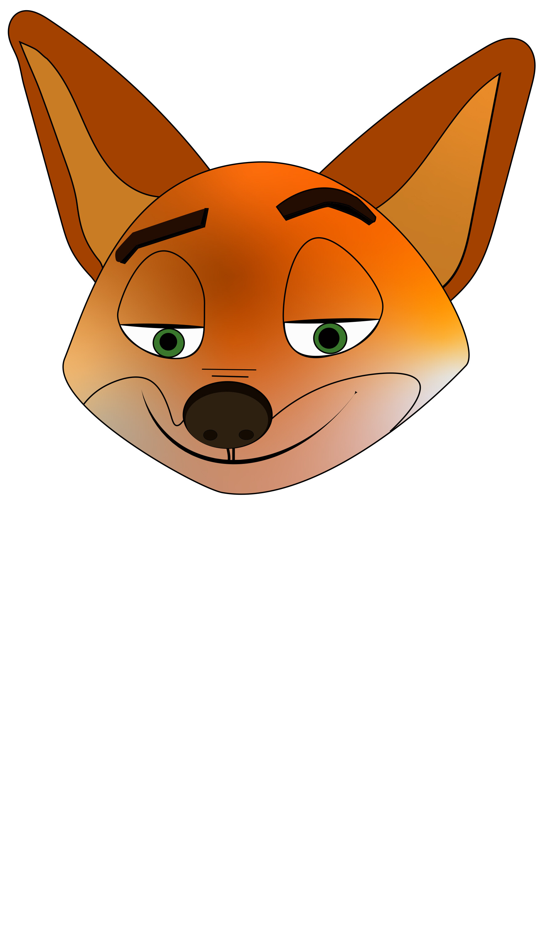 ArtStation - Zootopia's fox face vectorized