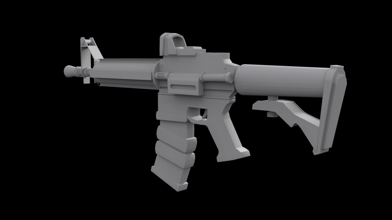 ArtStation - 3d Gun Model