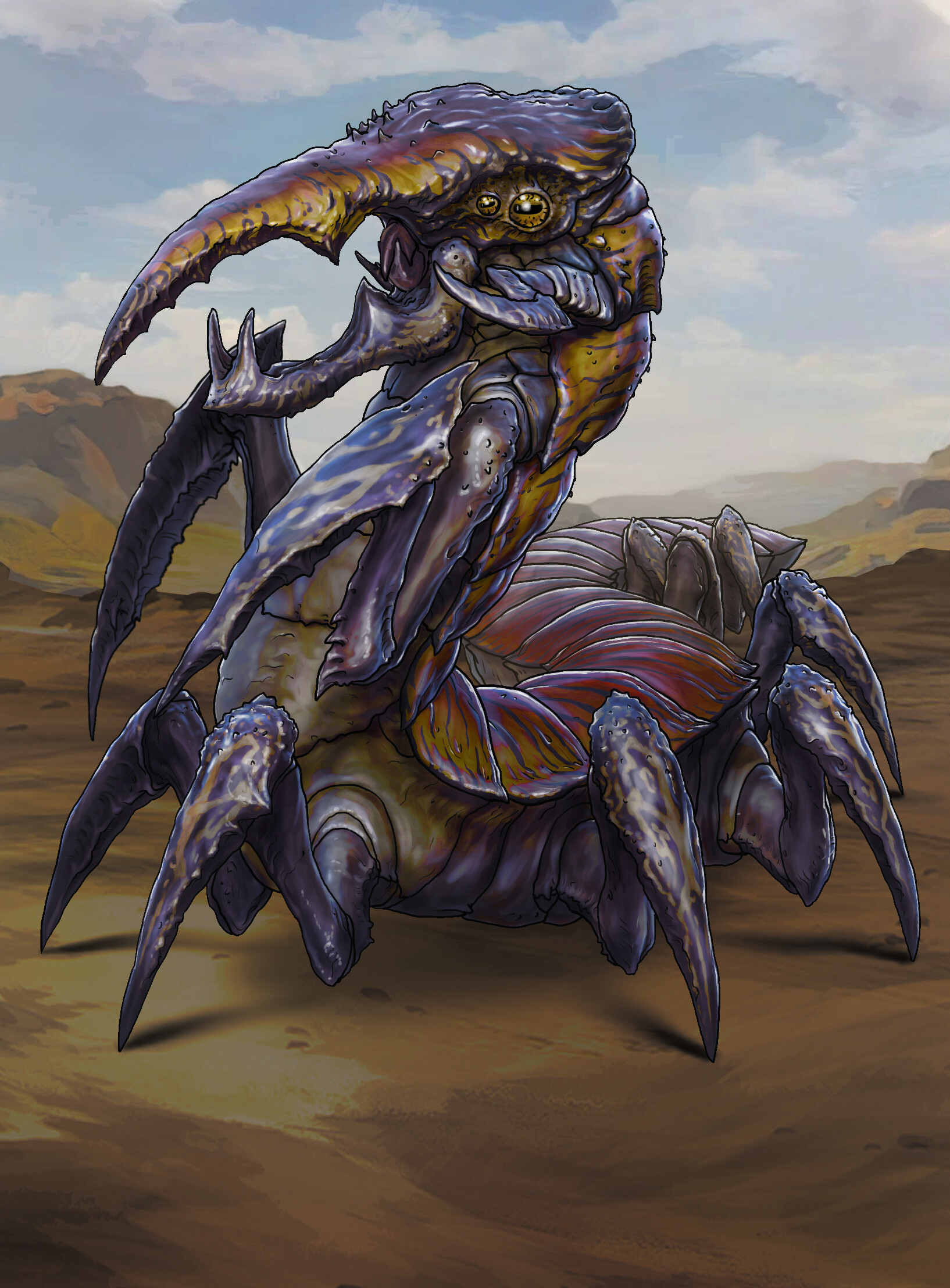 ArtStation - Giant Centipede concept