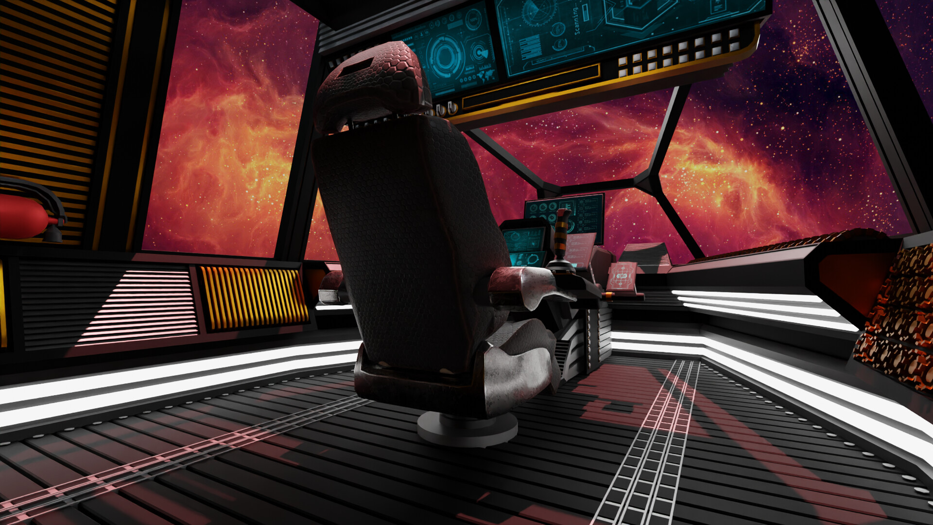 3D Disco - Sci-Fi Fighter Cockpit 3D Model