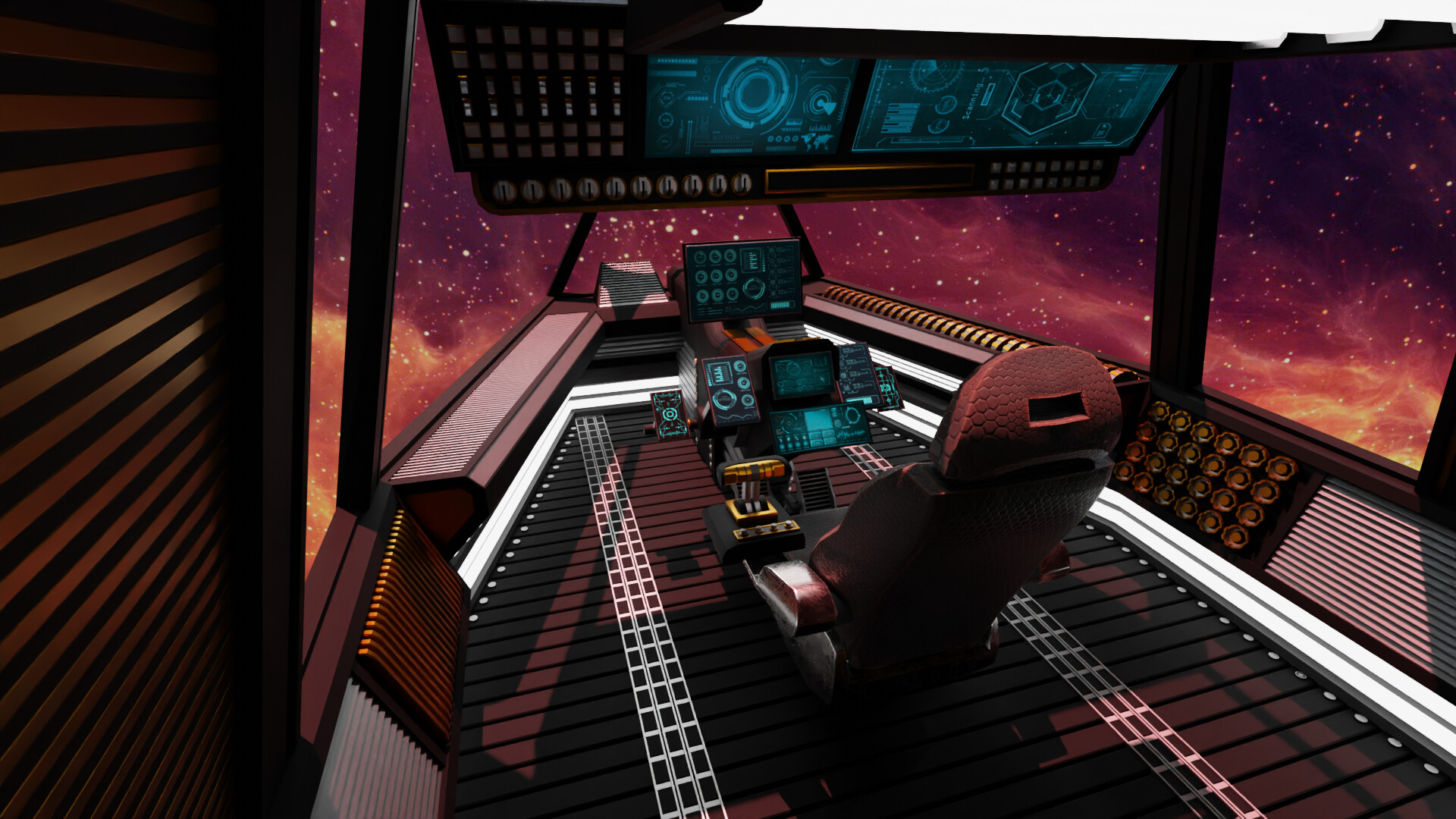 3D Disco - Sci-Fi Fighter Cockpit 3D Model