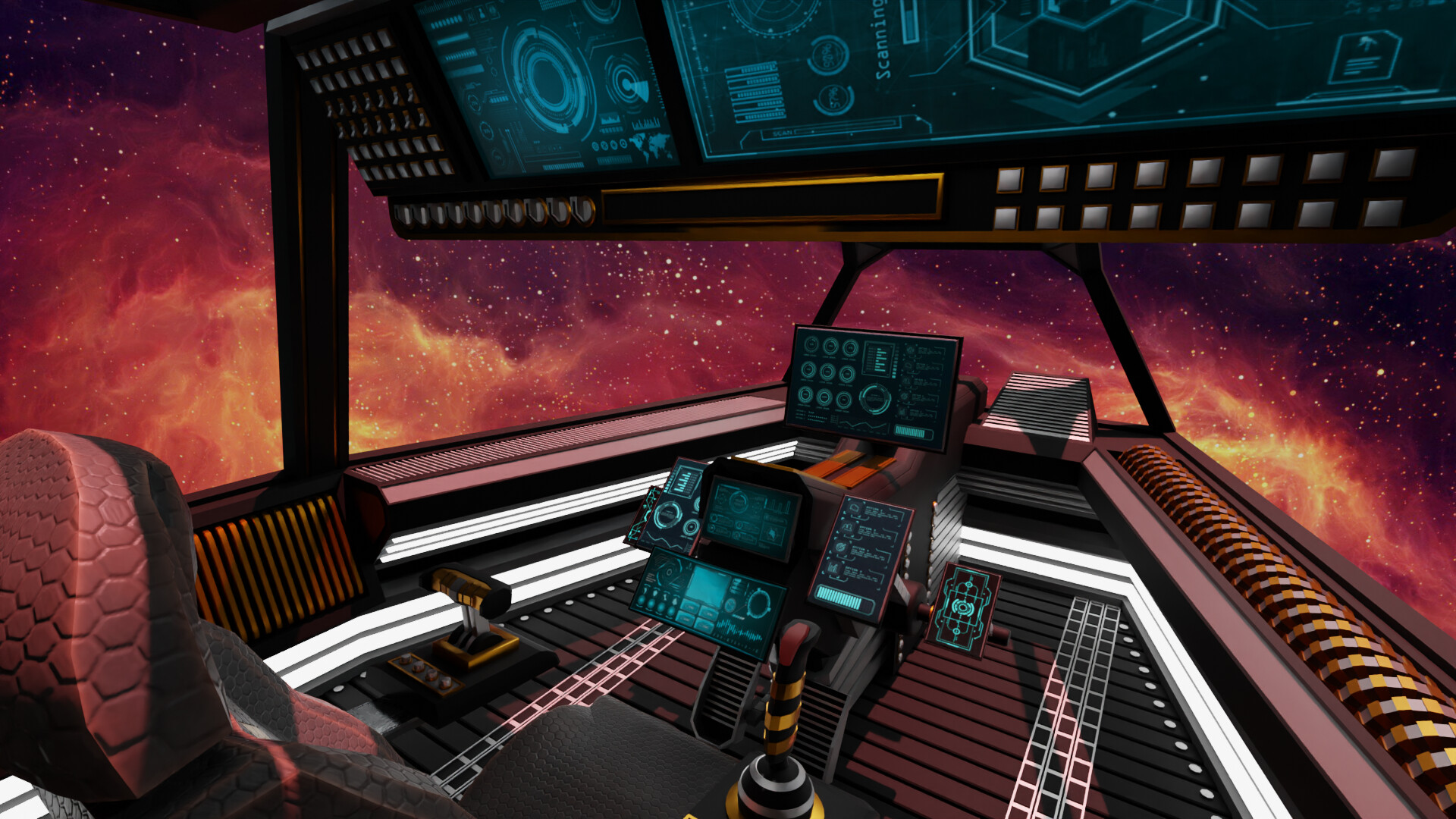 3D Disco - Sci-Fi Fighter Cockpit 3D Model