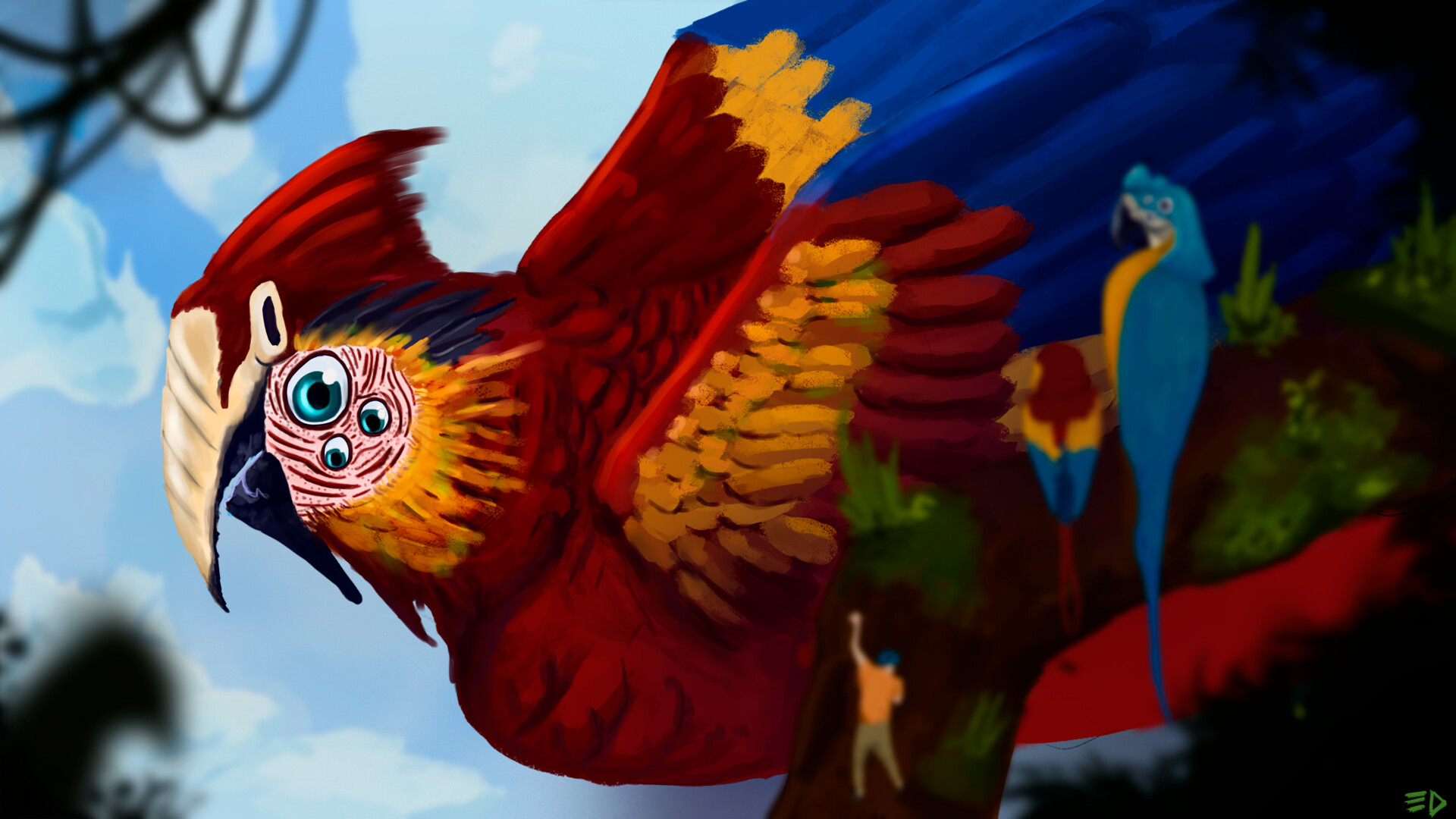ArtStation - Dragon Macaw