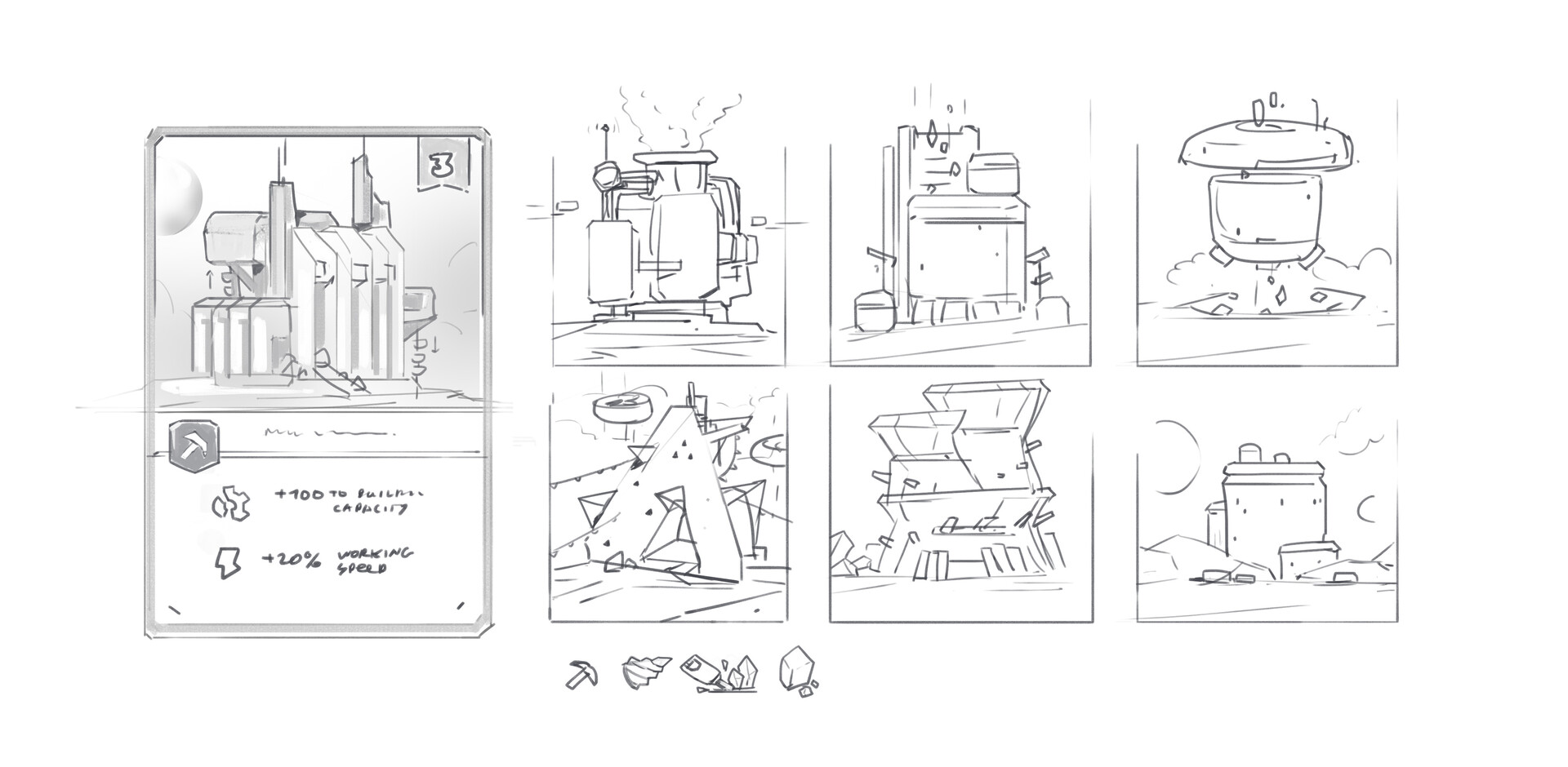 ArtStation - Mining card game exploration