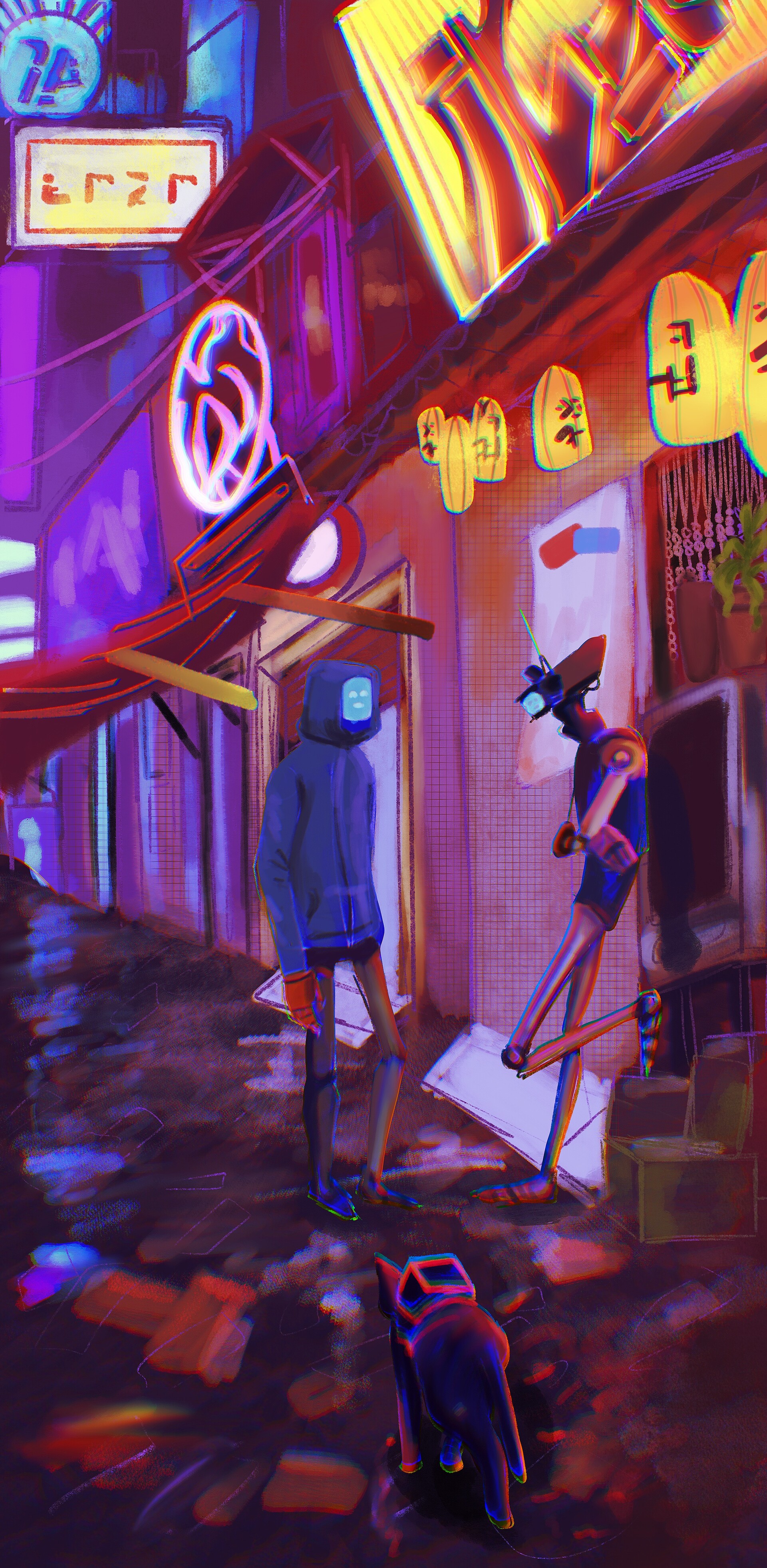 ArtStation - Stray Scene Study