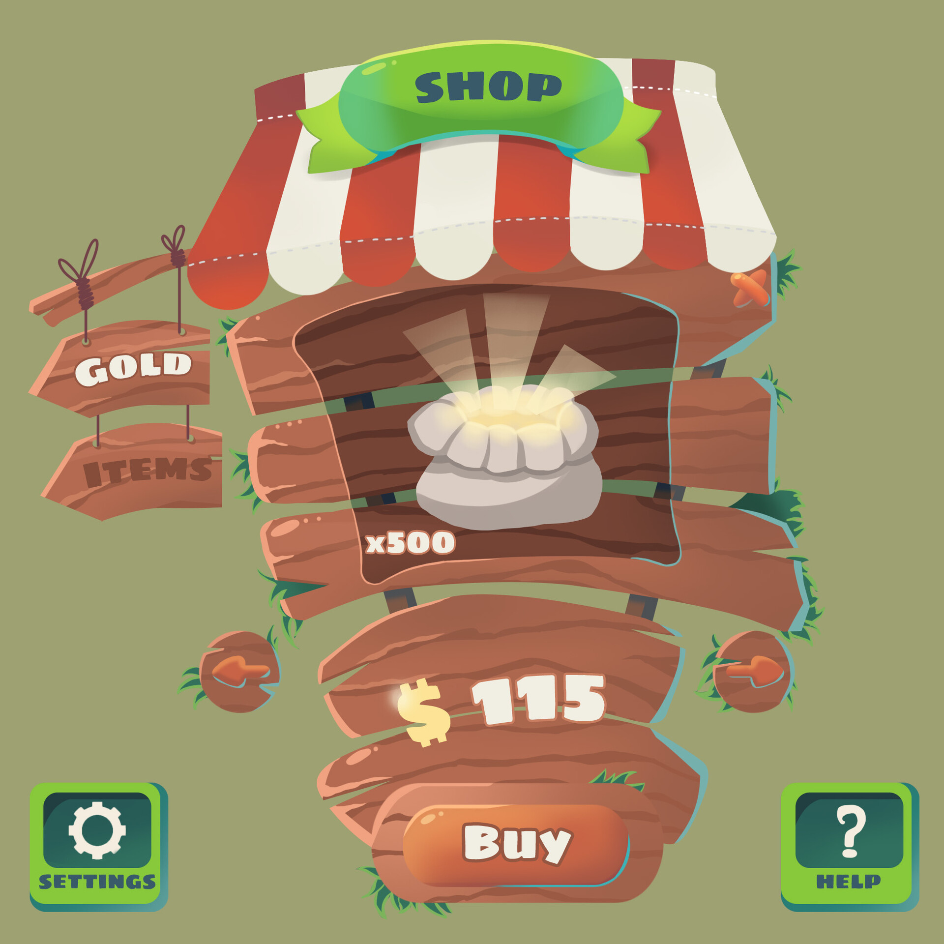 ArtStation - Casual gUI shop