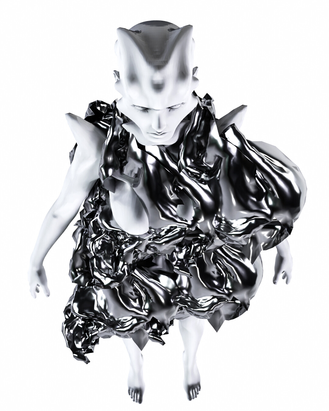 ArtStation - Chrome dress