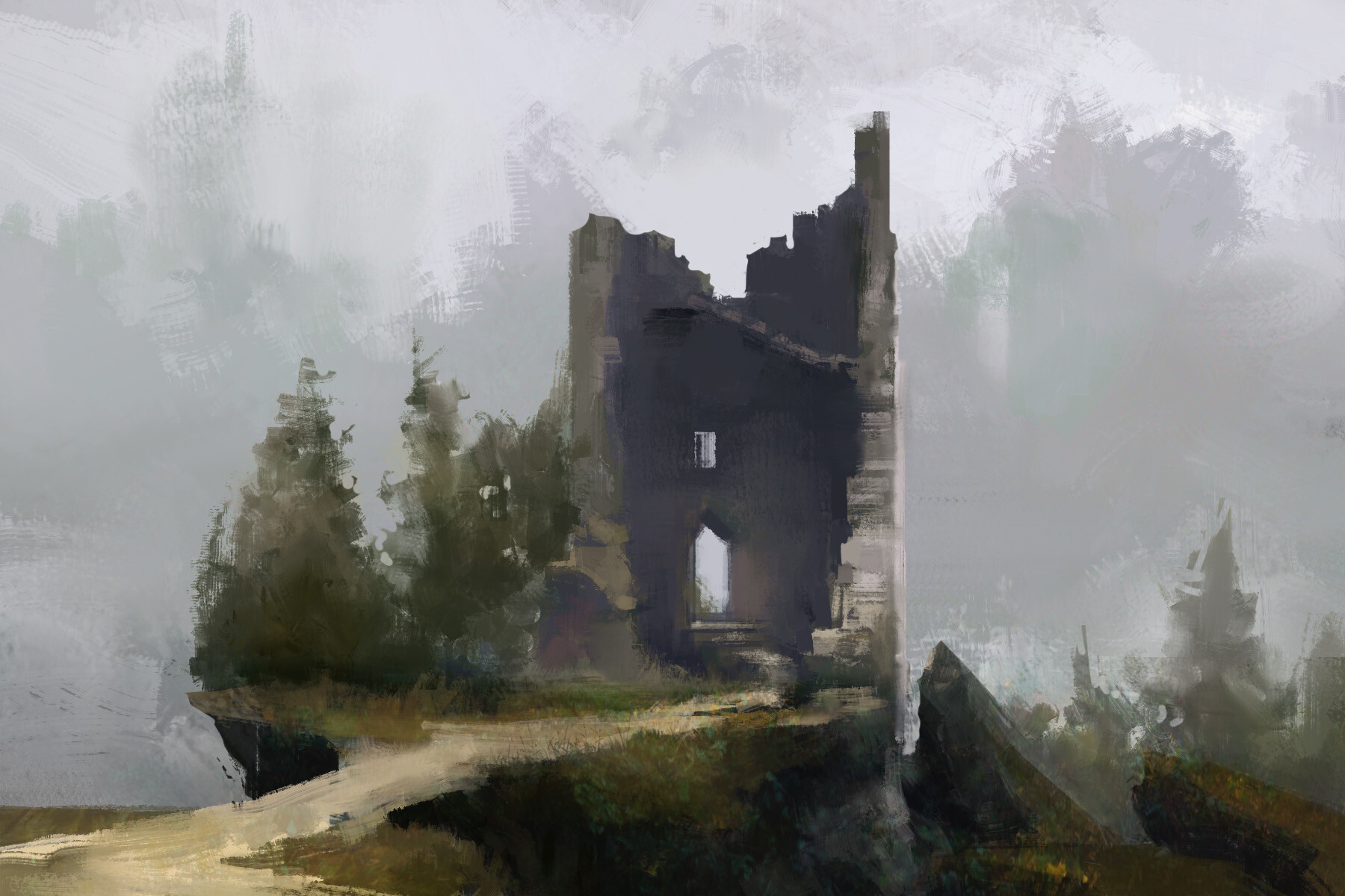 ArtStation - Forest Ruins