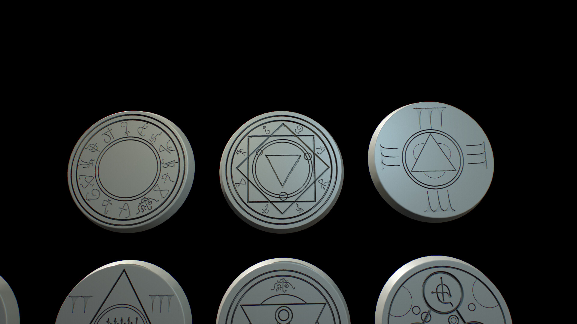 Jeremy Smith - Arcane Symbols, 32mm mini bases