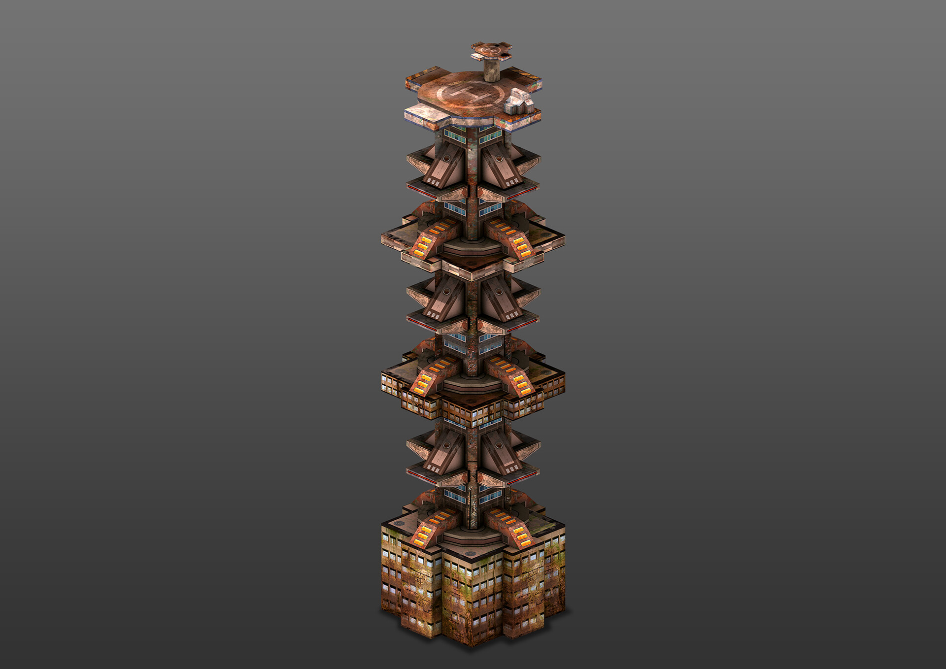 ArtStation - Futuristic 3d tower