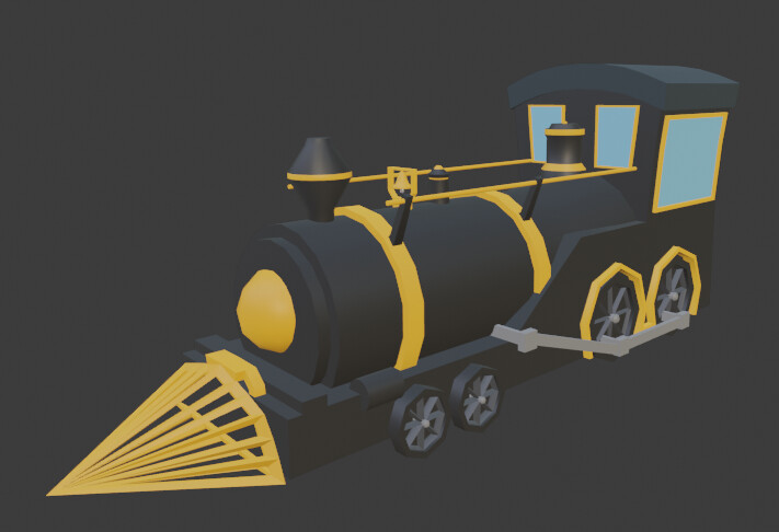 ArtStation - Low-Poly Train