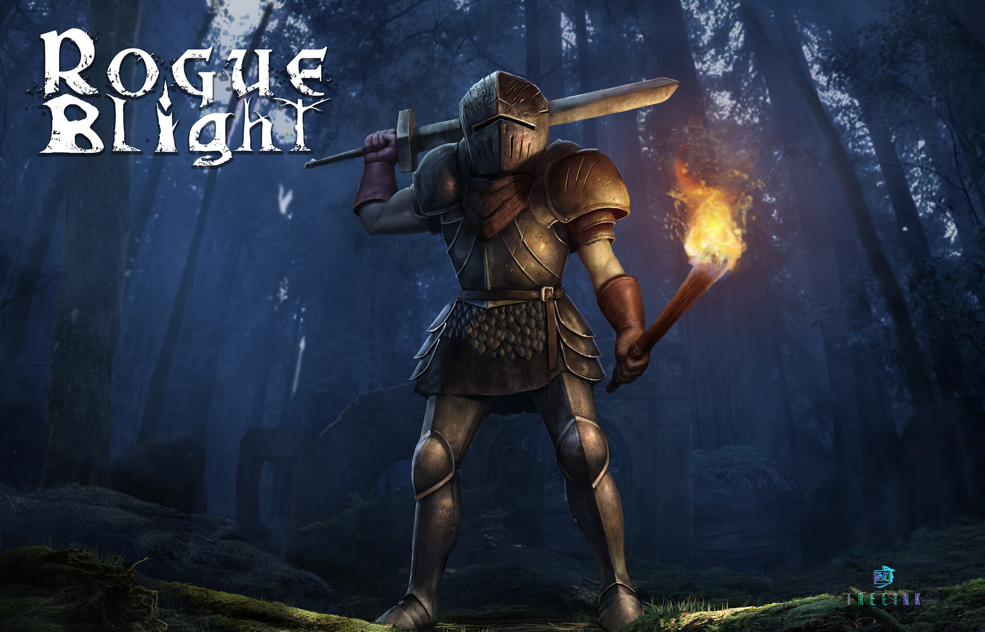 ArtStation - Commission Rogue Blight game cover on Steam