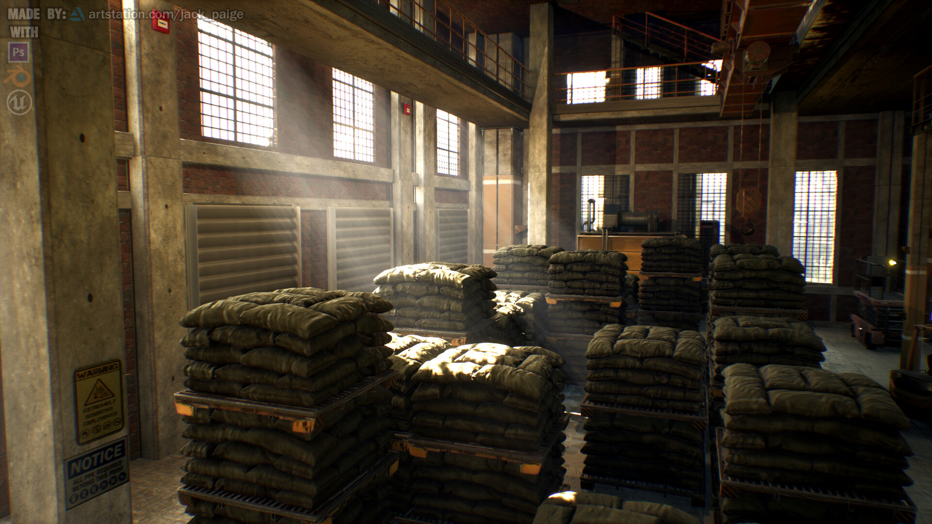 ArtStation - Abandoned TnT Warehouse and Factory