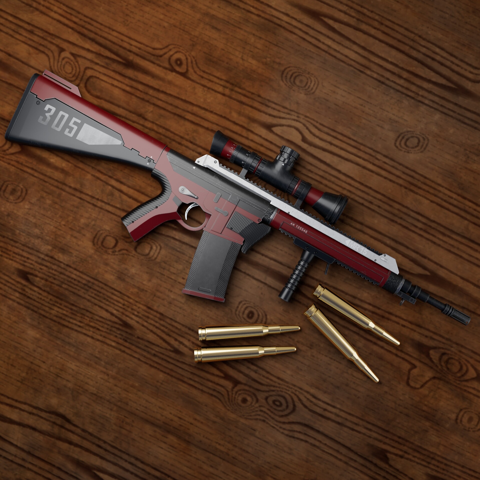 ArtStation - MR 15 GUN