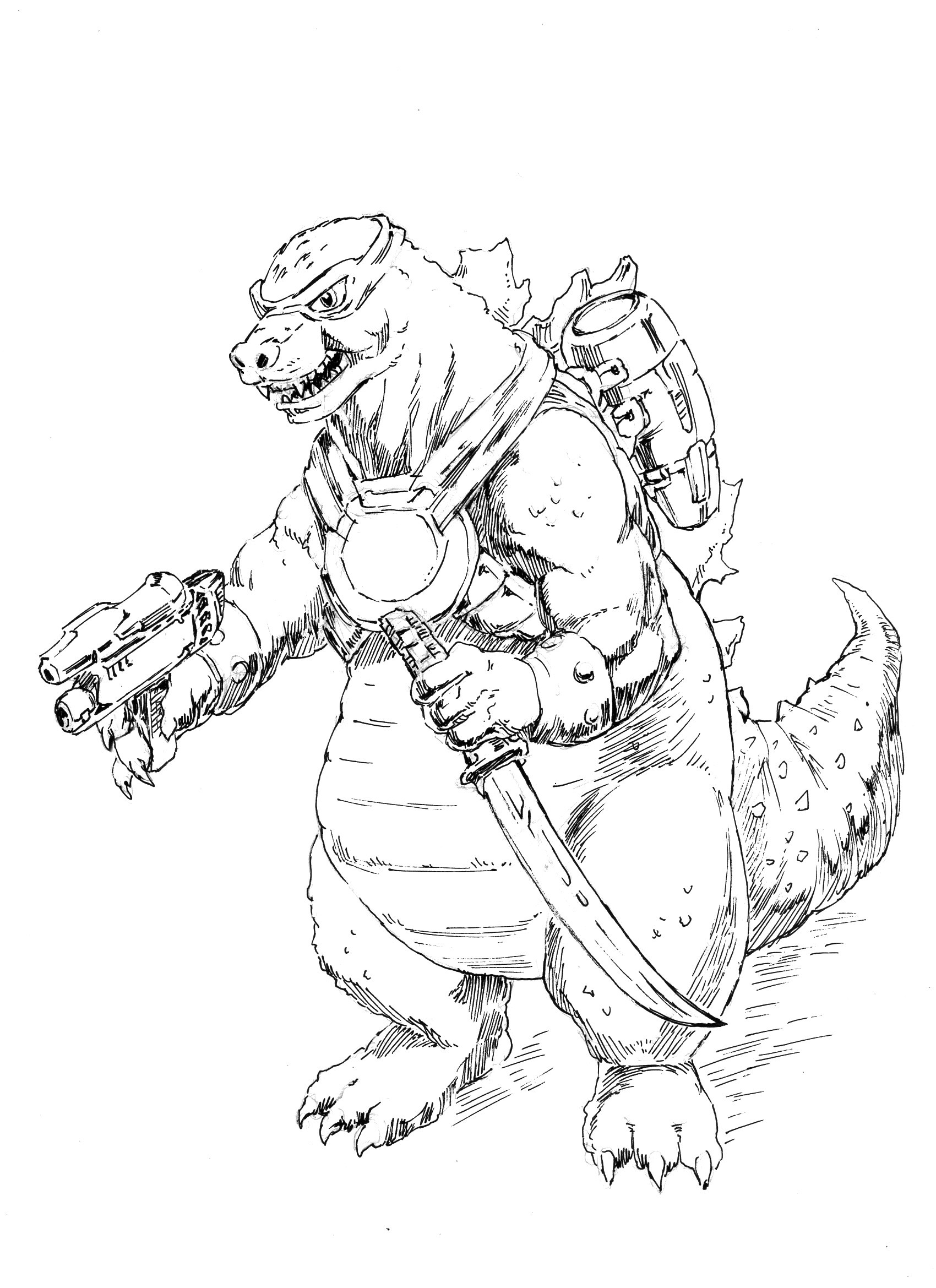 how to draw ninja dragon