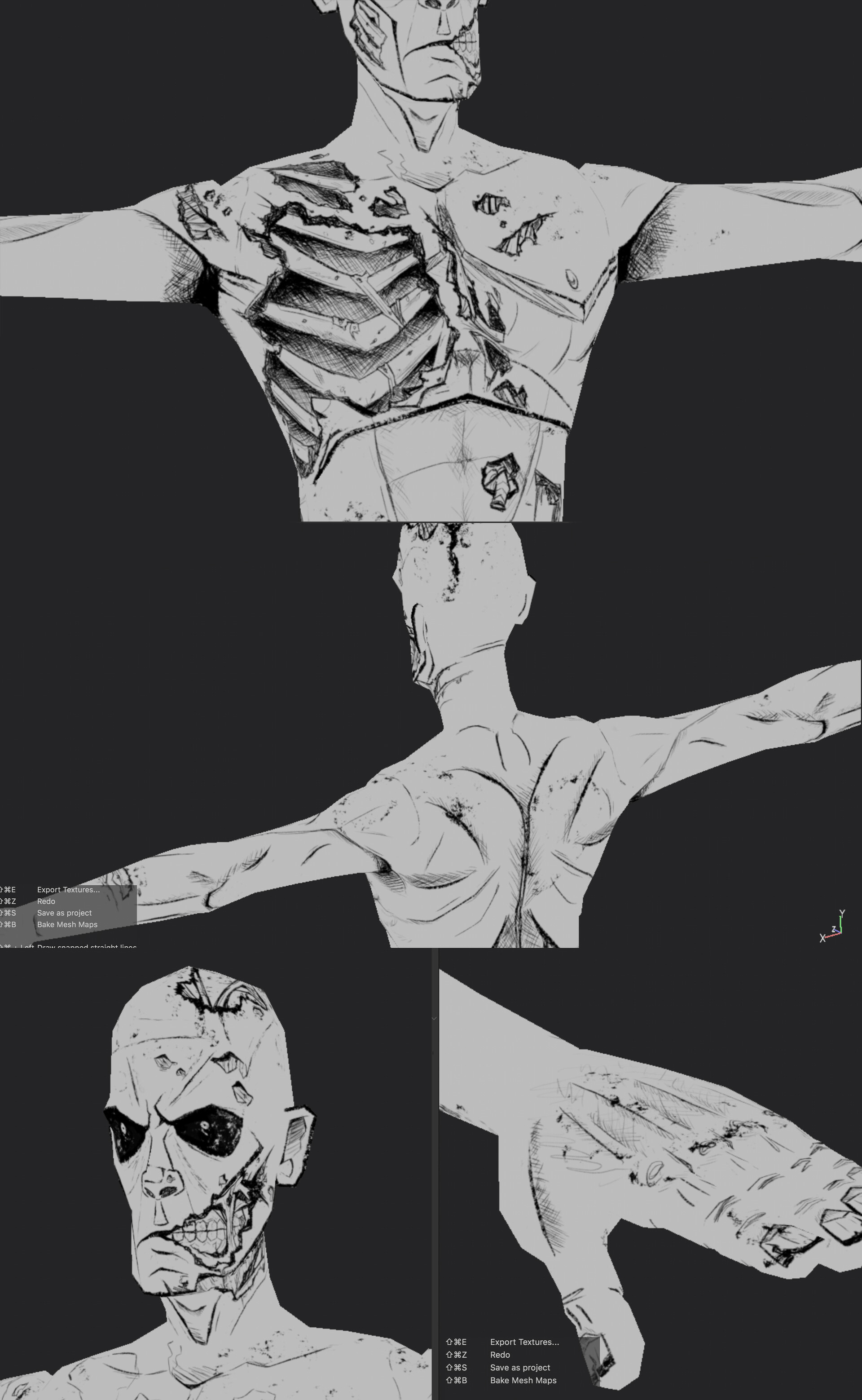 Jacob Sadler - Zombie - Textures - Wyrmwood: Apocalypse