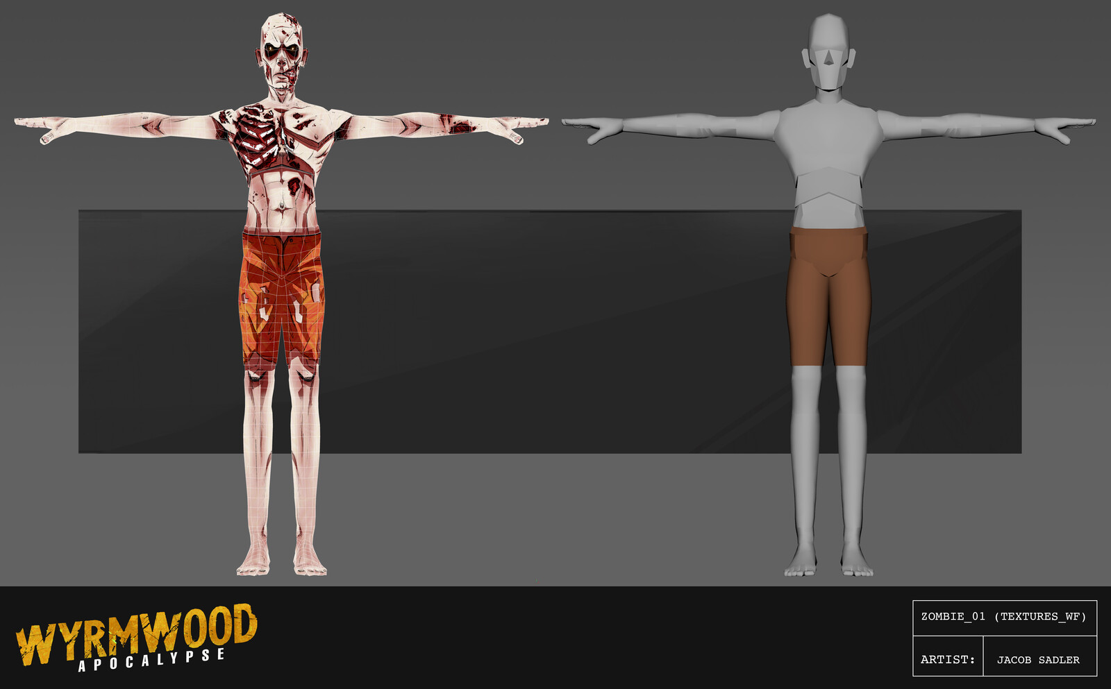 Jacob Sadler - Zombie - Textures - Wyrmwood: Apocalypse