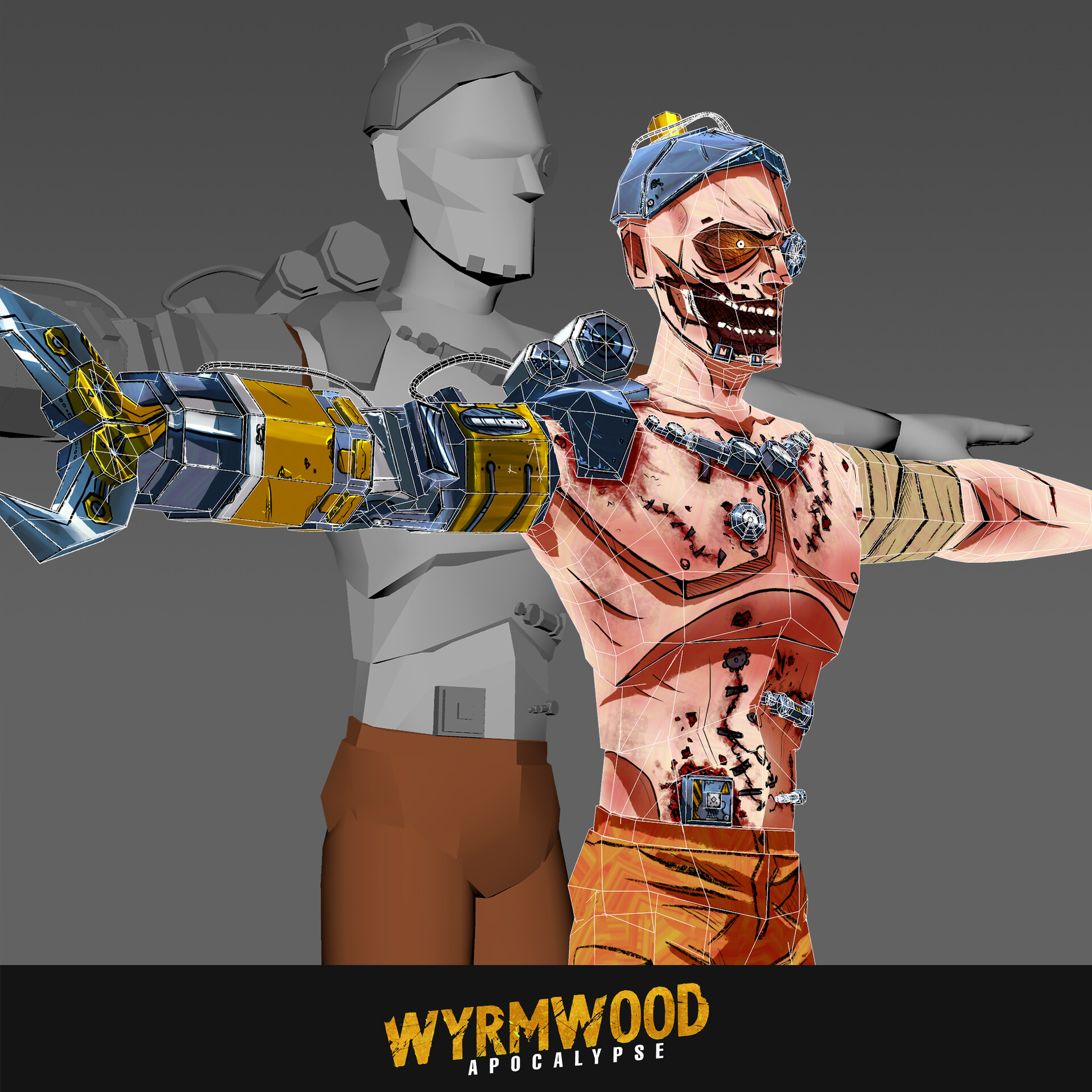 Jacob Sadler - Cyborg Zombie - Textures - Wyrmwood Apocalypse