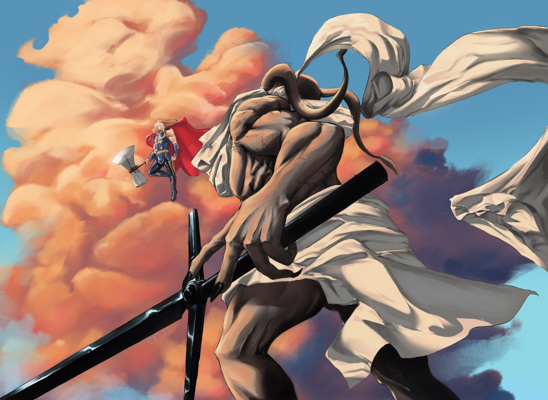 ArtStation - Gorr Vs Thor