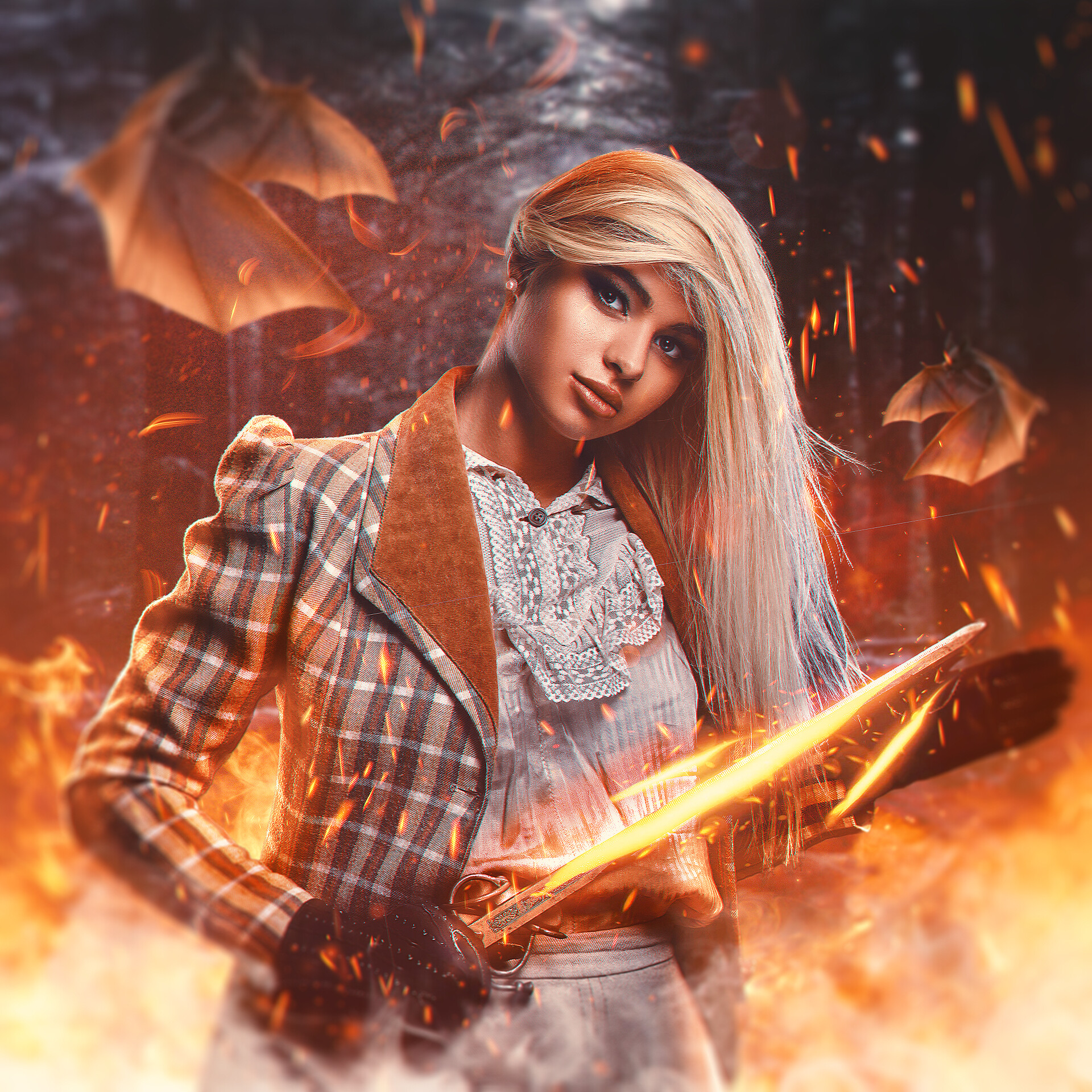 ArtStation - Sword Girl Manipulation Work