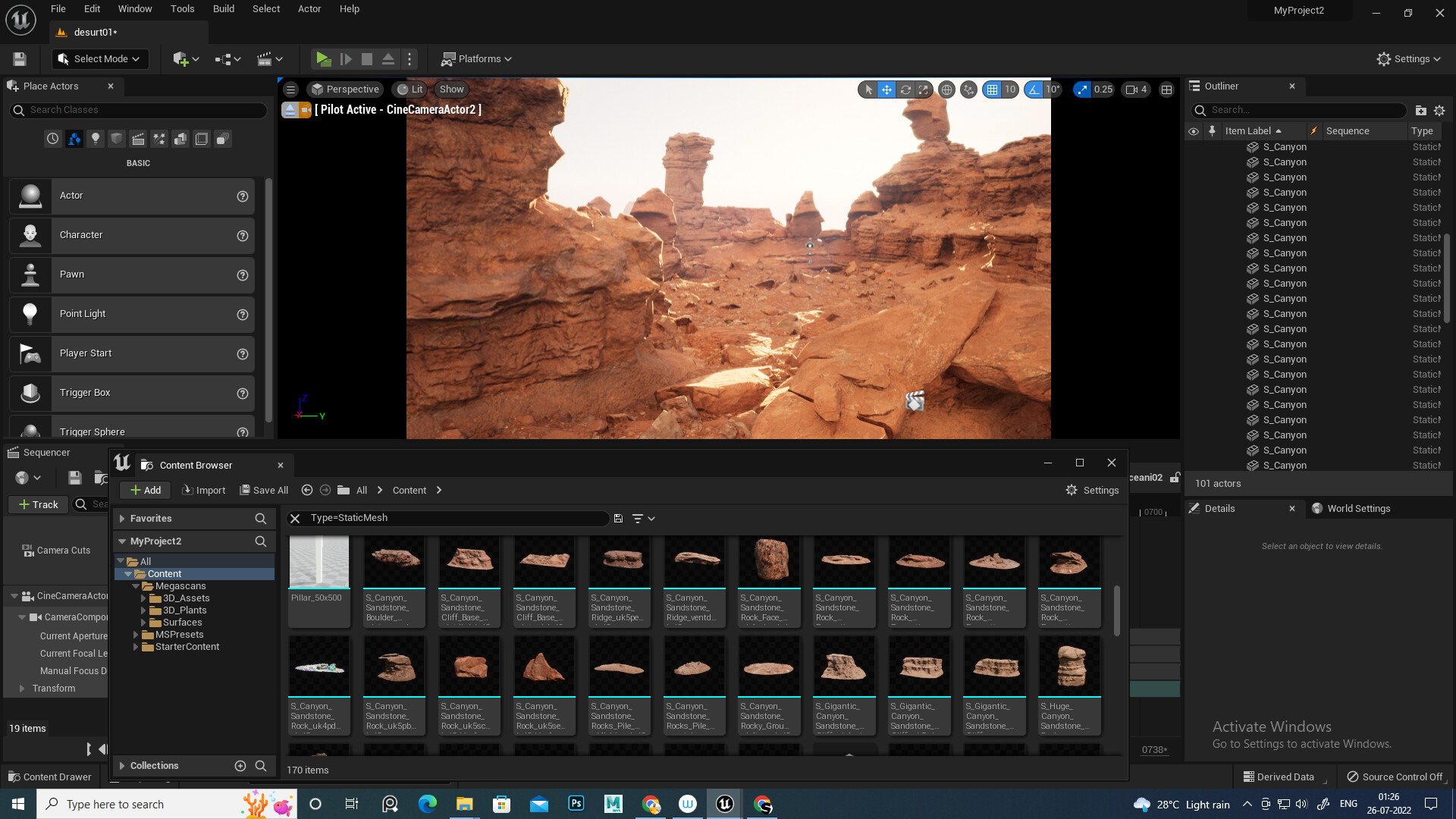 ArtStation - My first Unreal Engine 5 project 01