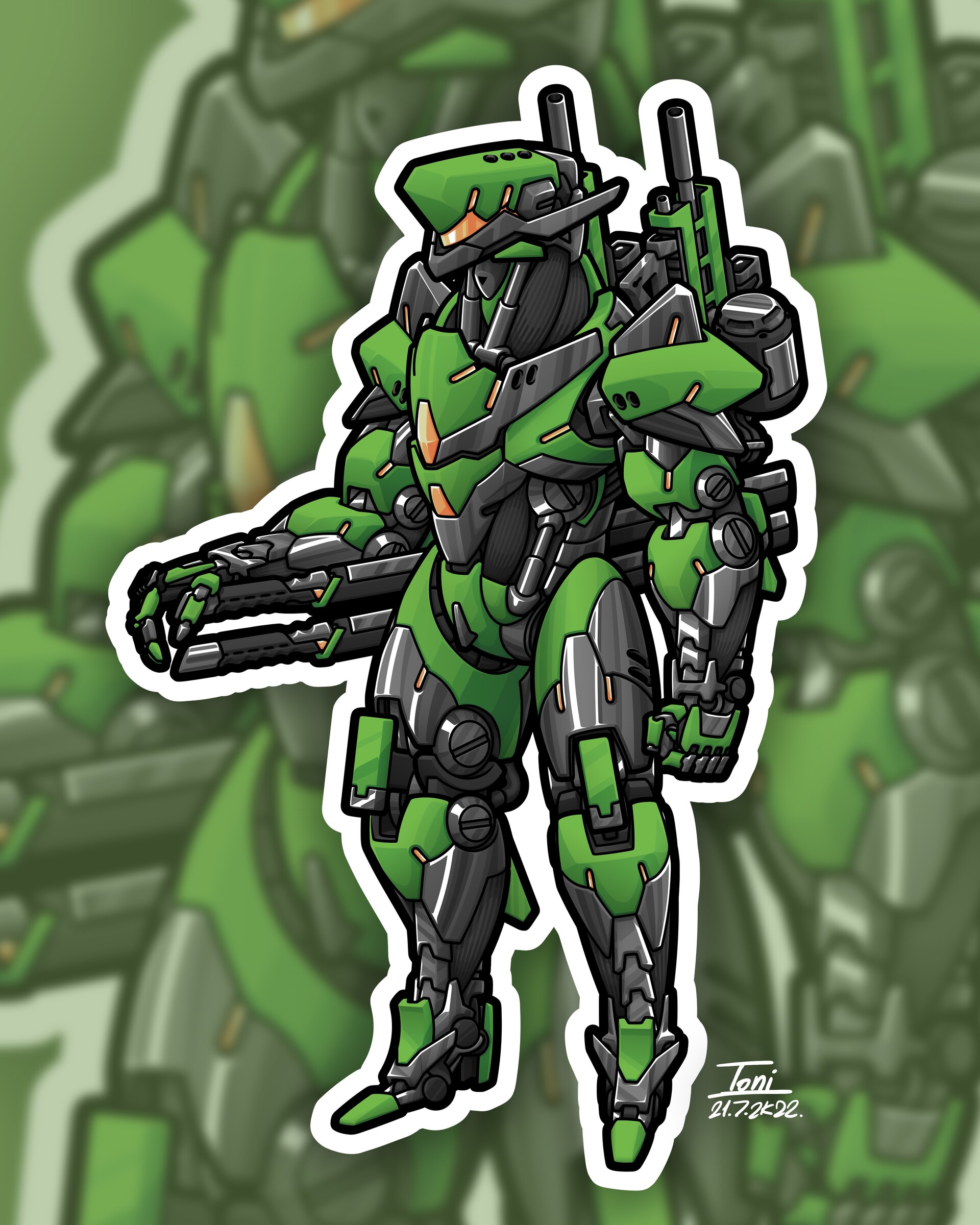 ArtStation - Anti infantry combat bot