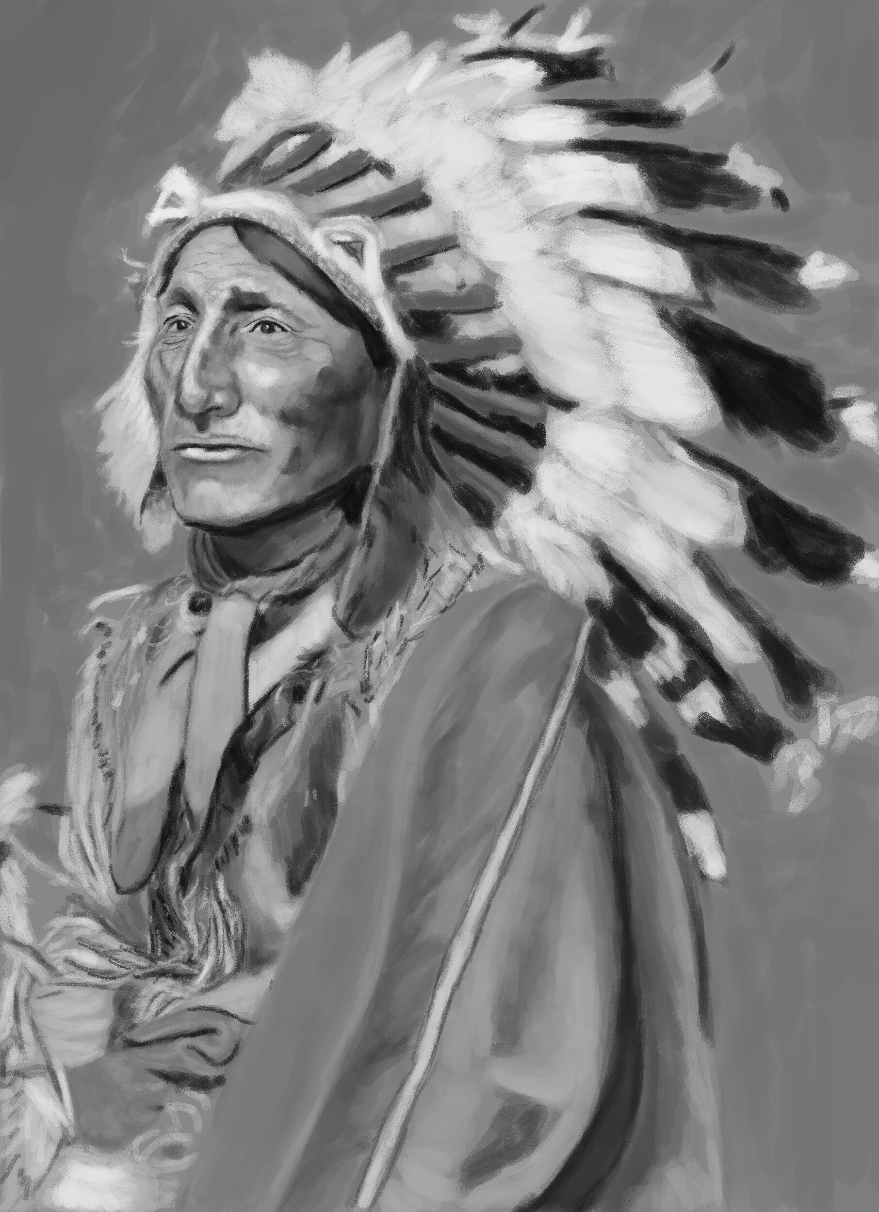 ArtStation - 'Indian chief'