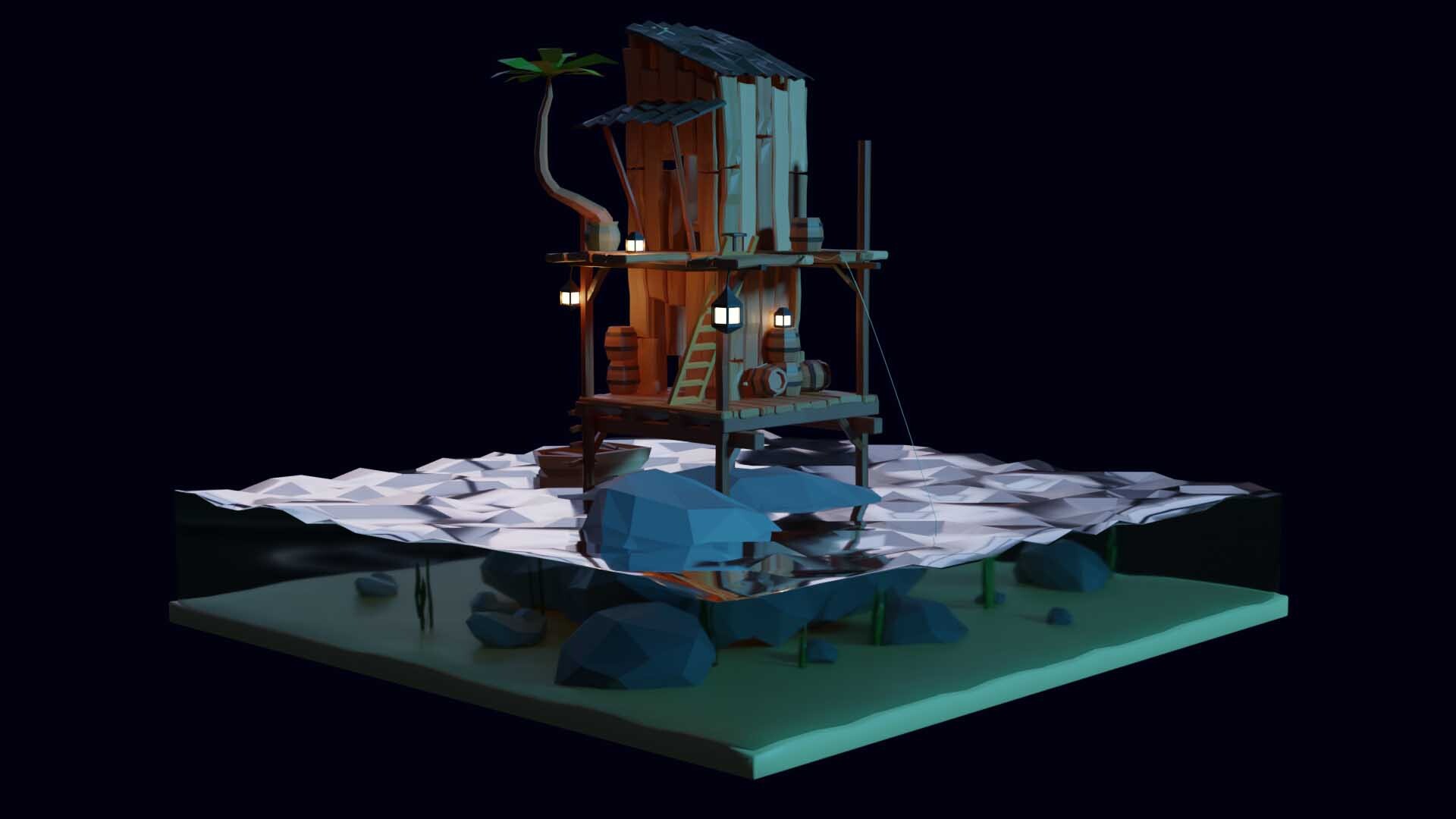 ArtStation - Sea Shack