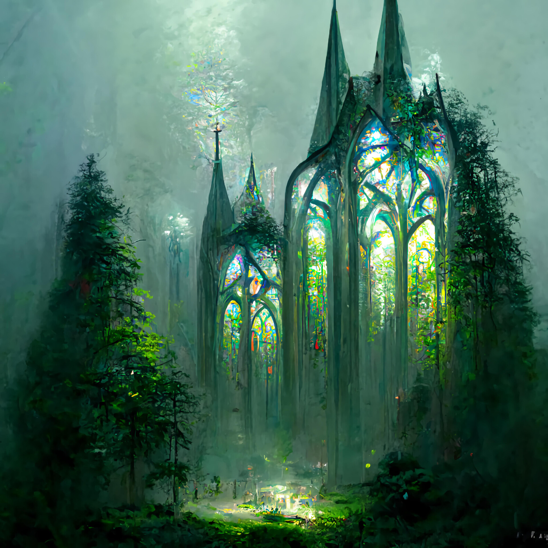 ArtStation - FaiRYTaiLS - Elven Cathedrals