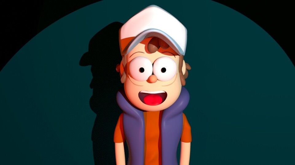 ArtStation - 1 Day Sculpt - Dipper From Gravity Falls