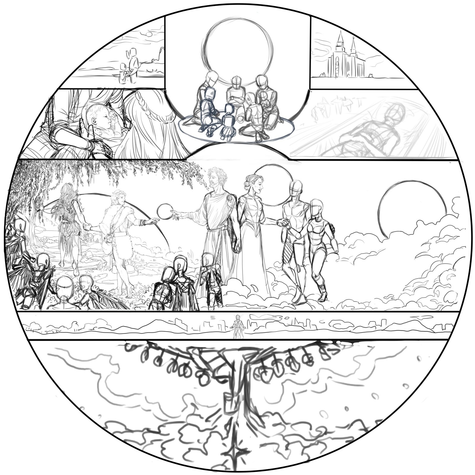 Meagan Crowley - Line art progress