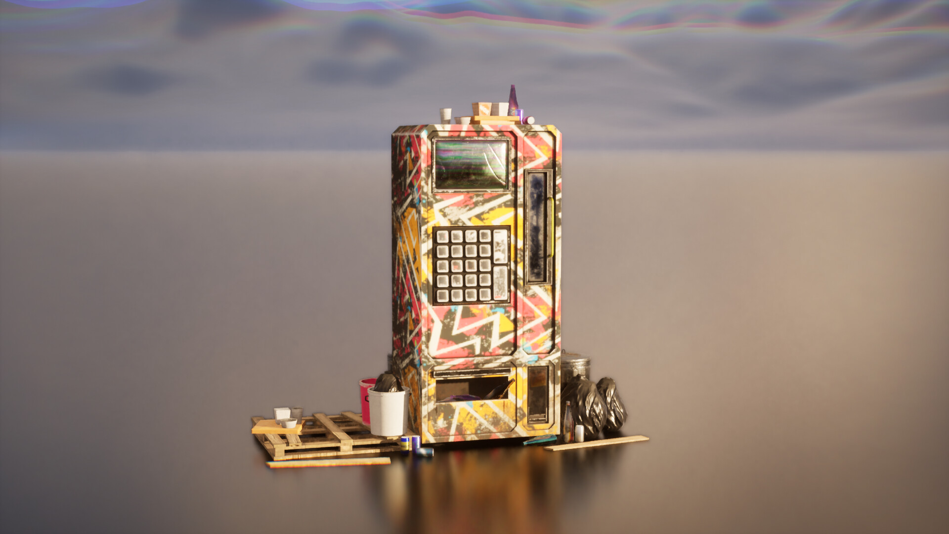 ArtStation - Cyberpunk Vending Machine