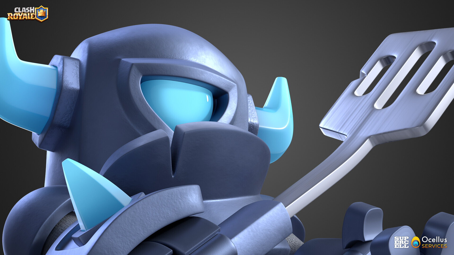 Mykhail Klymenko - Clash Royale - Mini Pekka: UI icon and new pose