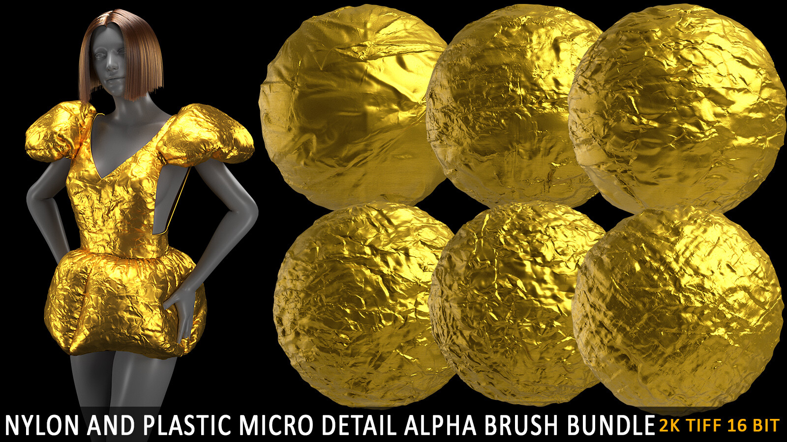 ArtStation - nylon and plastic alpha brush bundle